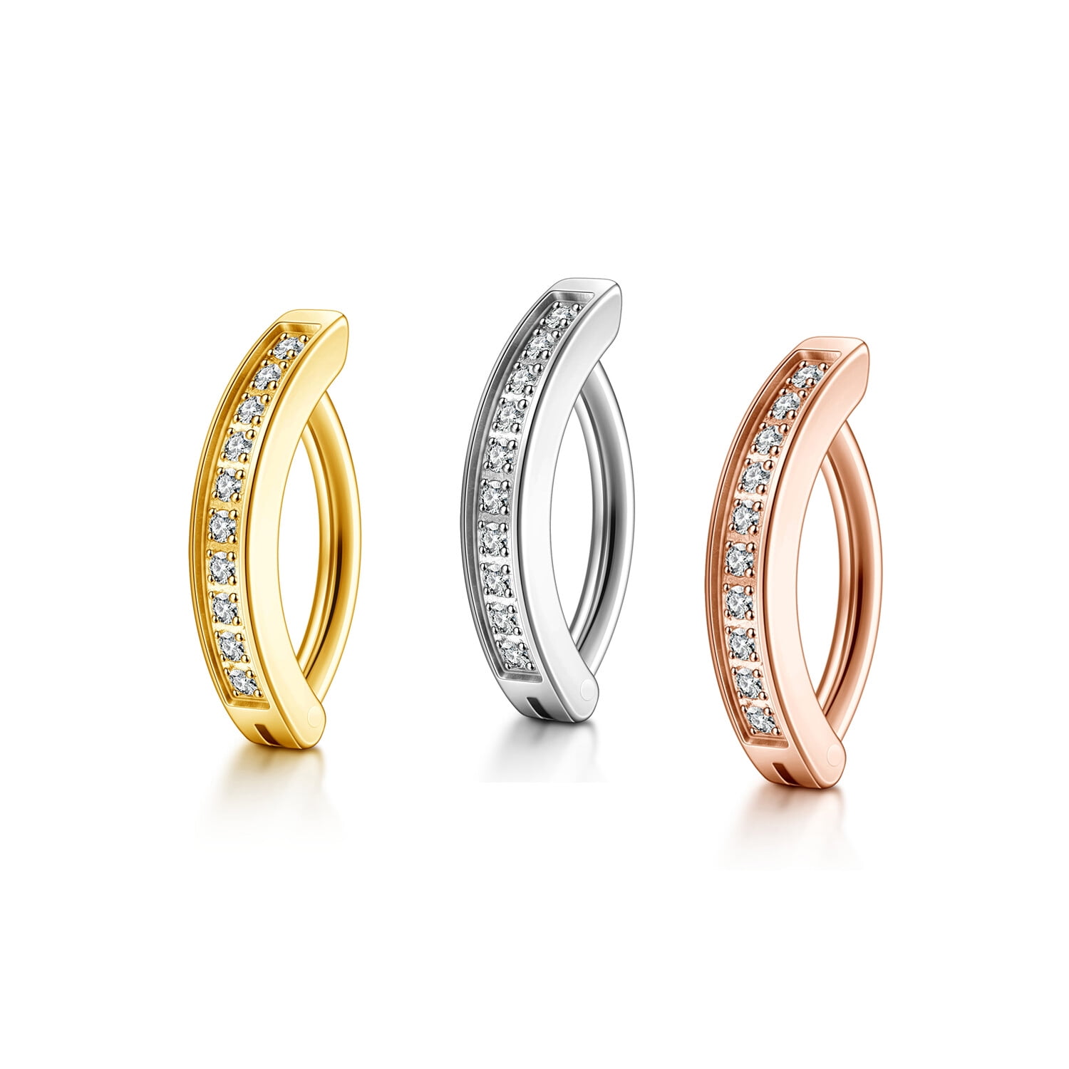 Jovivi 14G Steel Belly Button Rings for Women, Multi-color Barbell Piercing CZ Jewelry 3 Pack ...