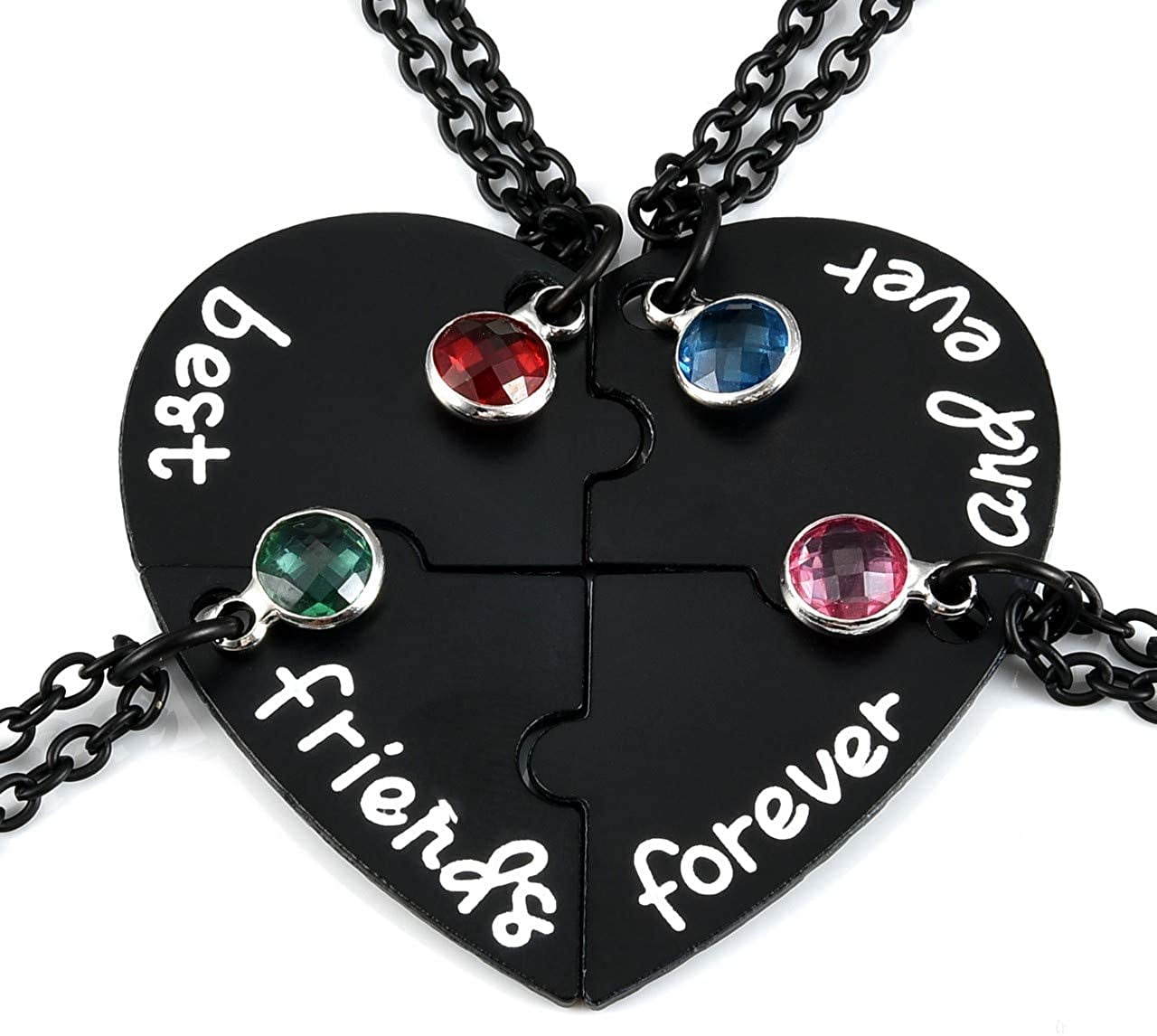 Jovivi Best Friends Forever and Ever Friendship Necklaces Keychains for ...