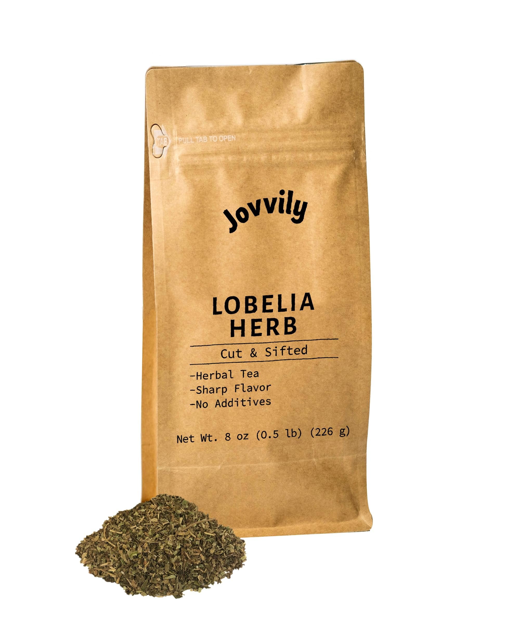 Jovvily Lobelia Herb, Cut & Sifted, Herbal Tea 8 Ounce - Walmart.com
