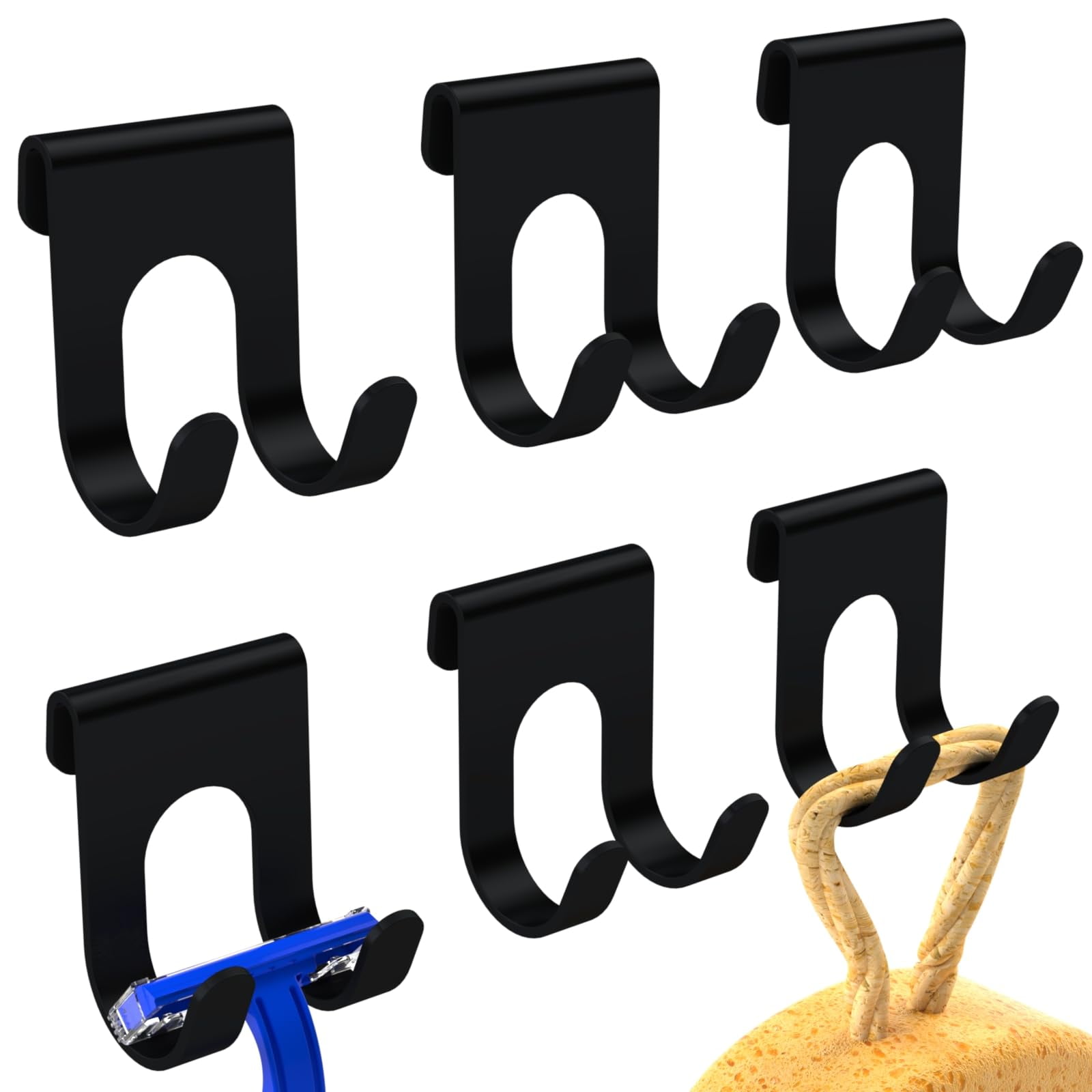 Jovware 6 Pack Shower Razor Hook & Truck Storage Hooks, Heavy-Duty Rust ...