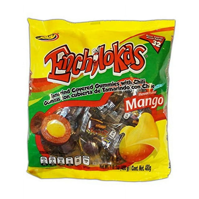 Jovy Enchilokas Candy. Mango Flavored Tamarind Covered Gummies With ...