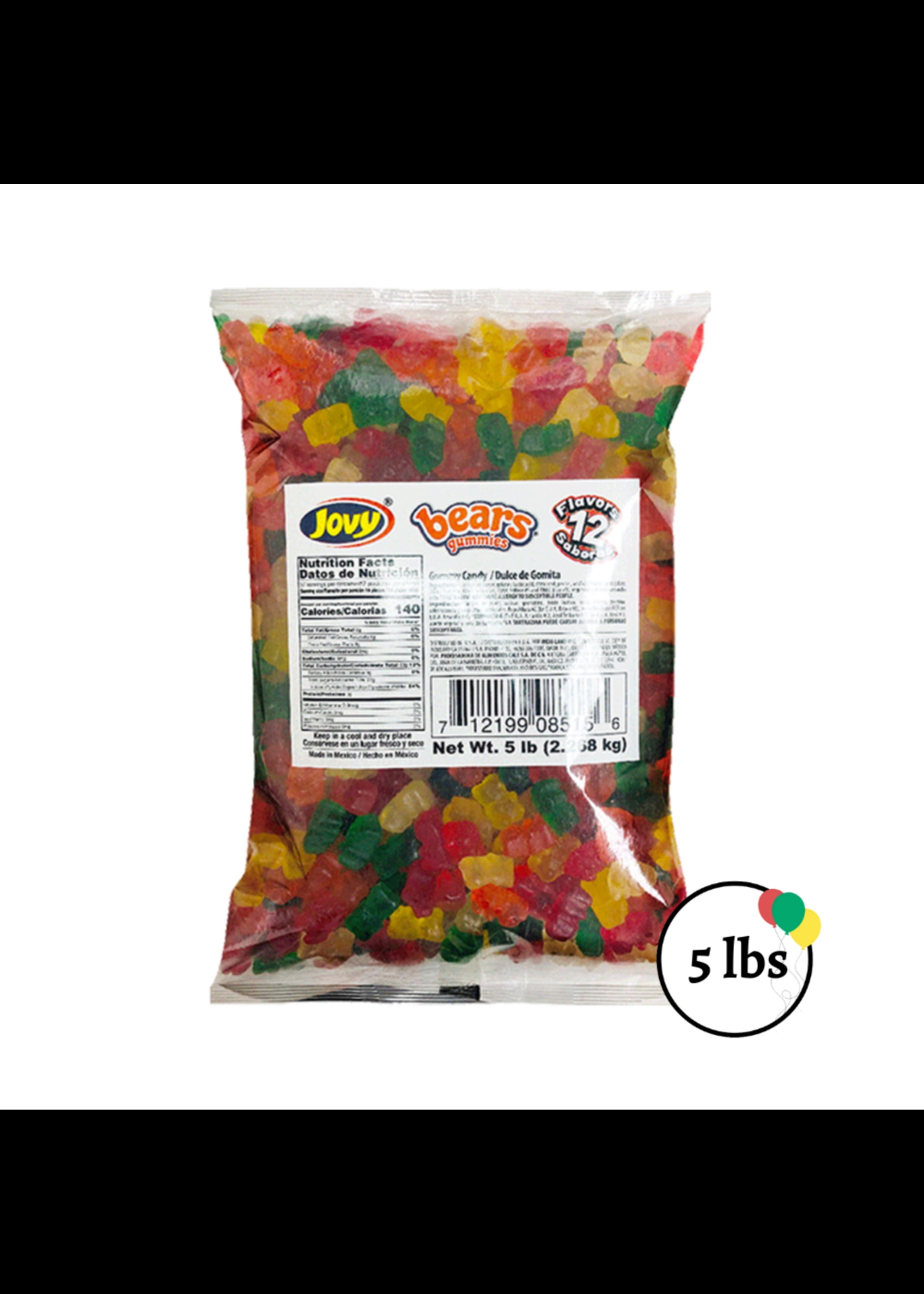 Jovy Gummy Bears 12 Flavors 5 lb - Walmart.com