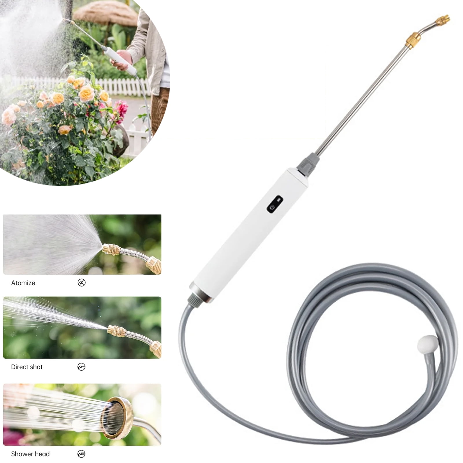 Jowenia Electric Garden Sprayer, Portable Battery Powered Watering Wand ...