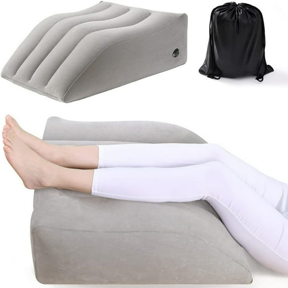 Jowenia Inflatable Leg Elevation Pillow, 45Â° Wedge Pillow for Sleeping ...
