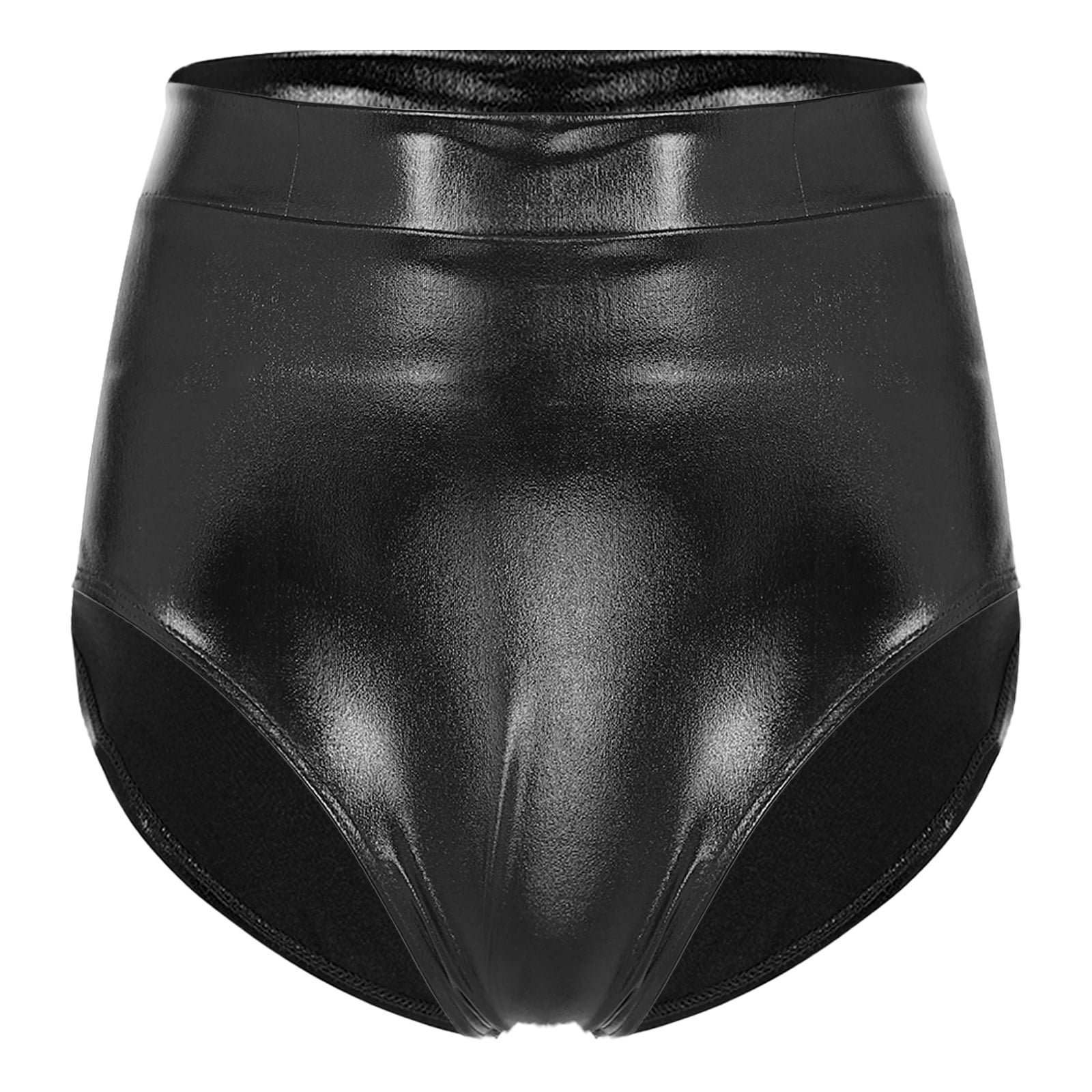 Jowowha Women's Shiny Metallic Booty Shorts High Waisted Cheeky Dance ...