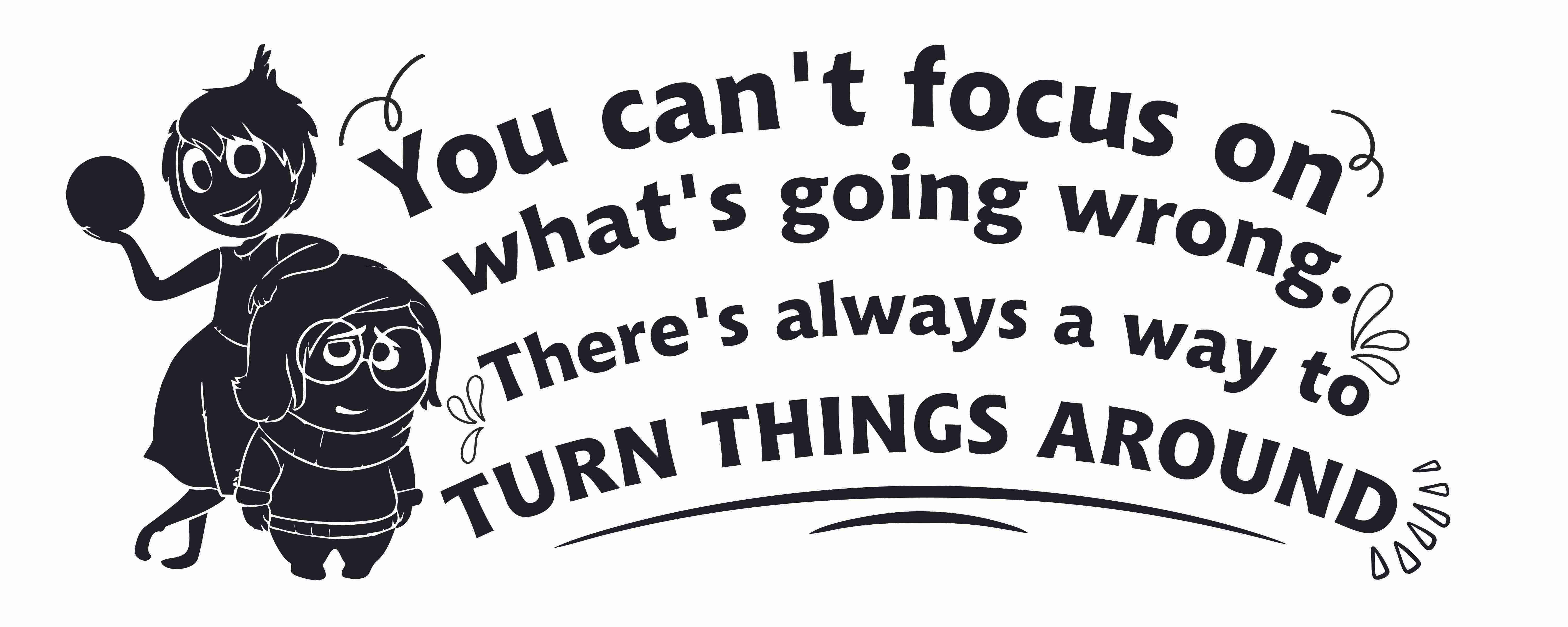 Joy And Sadness Inside Out Wall Decal | Stick And Peel Pixar Animation ...