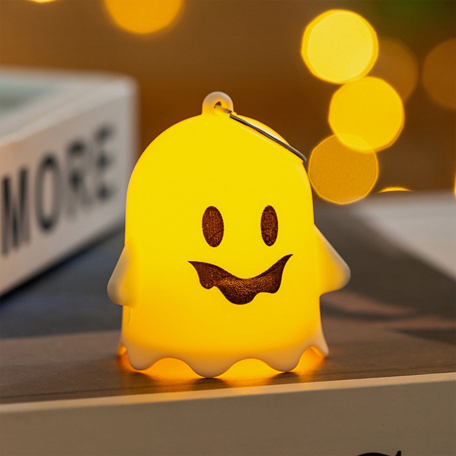 Joy, Anger, Sadness, or Happiness LED Ghost Lights Plug in, Indoor/Outdoor Halloween Decorations ...