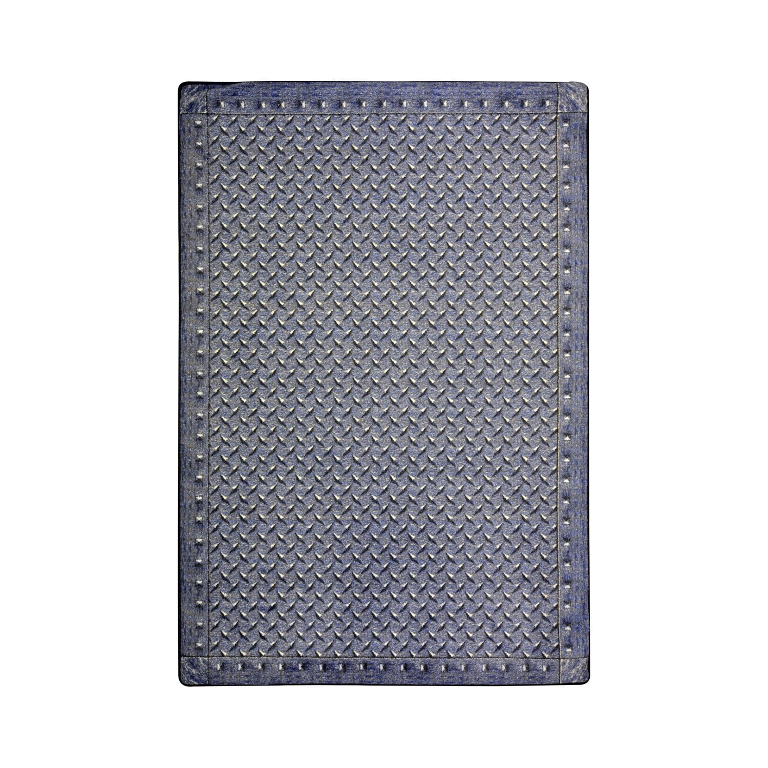 Diamond Plate 7'8" x 10'9" Area Rug In Color Lead - Walmart Business ...