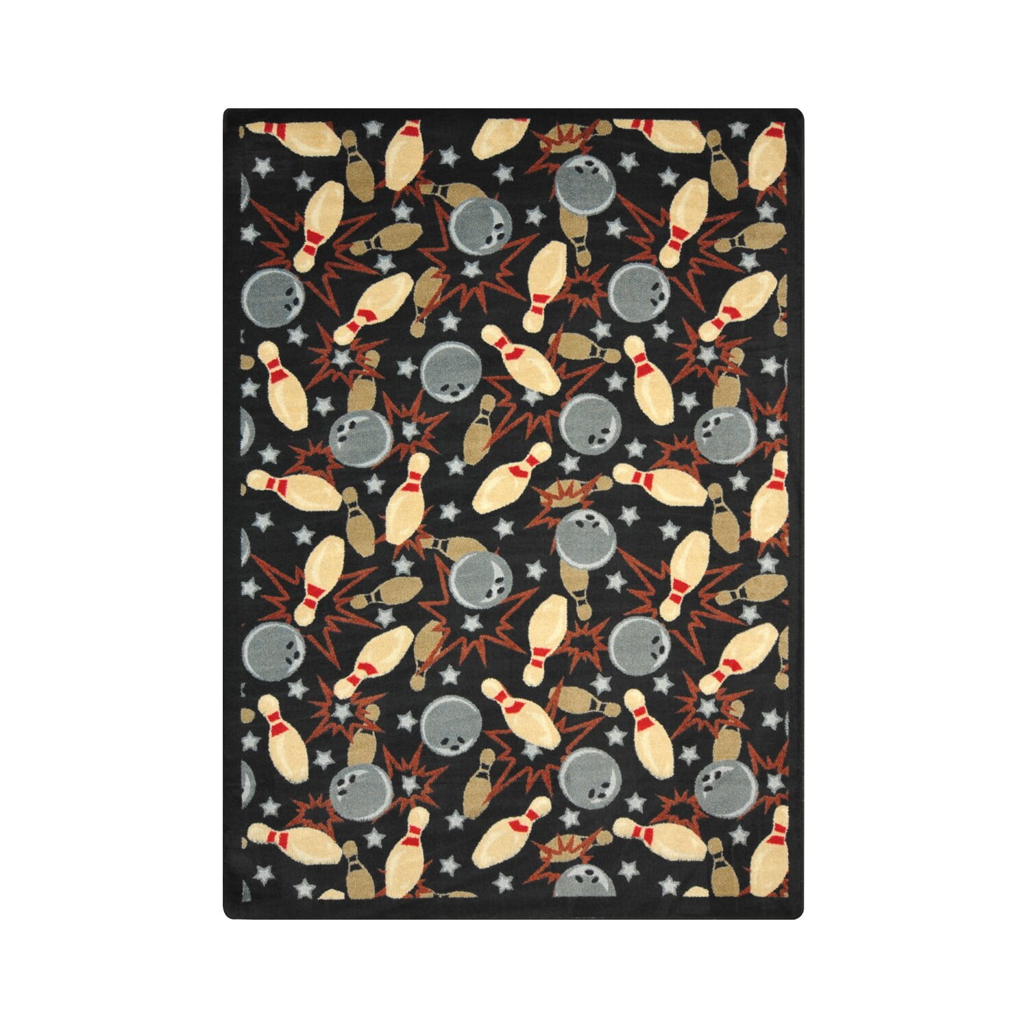 Retro Bowl 3'10" x 5'4" Area Rug In Color Midnight - Walmart.com