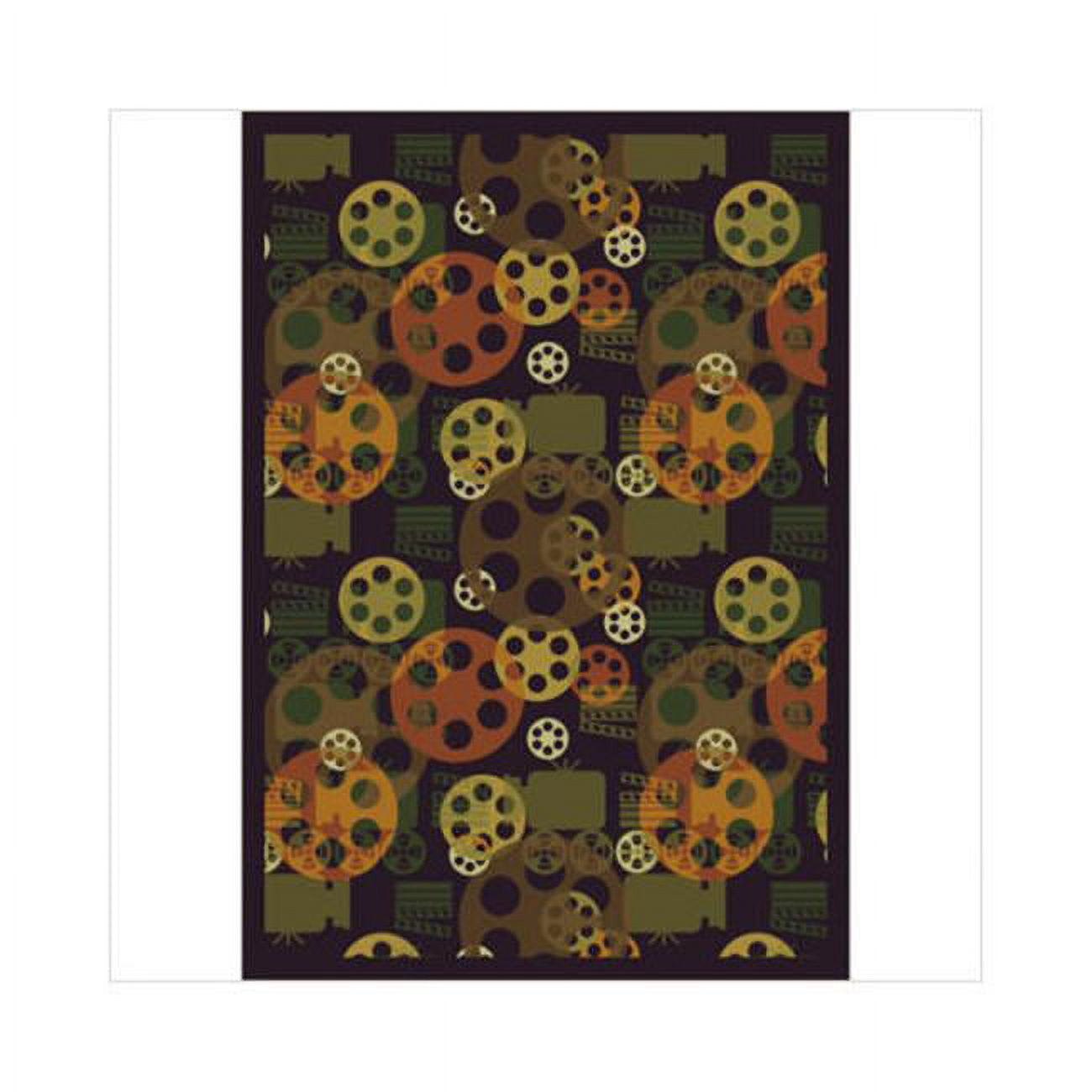 Joy Carpets 1585C-01 Blockbuster Plum 5 ft.4 in. x 7 ft.8 in. WearOn ...