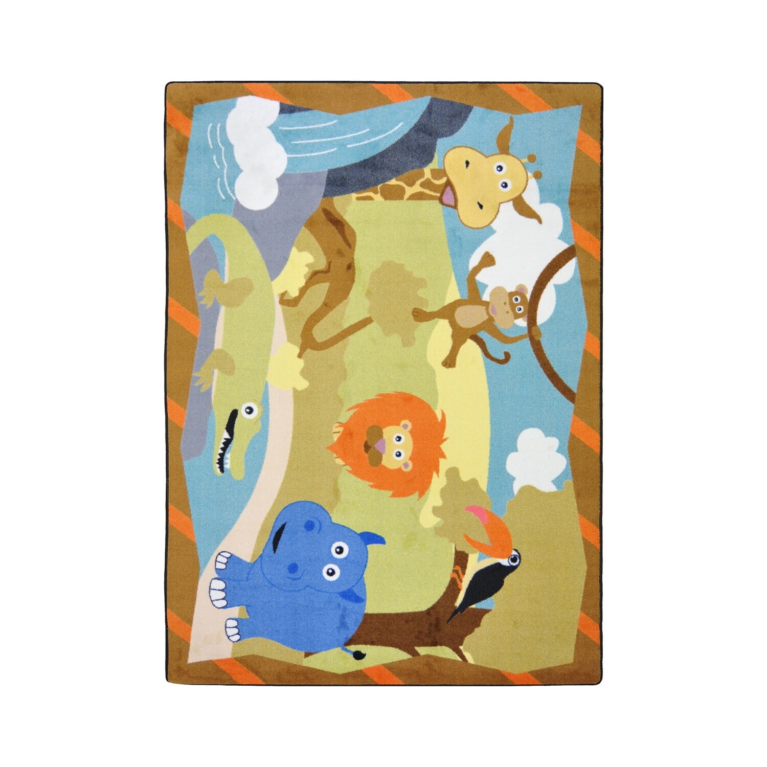 Joy Carpets Kid Essentials Infants & Toddlers Jungle Babies Rug ...