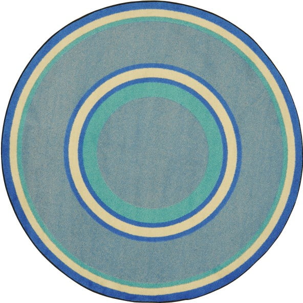 Joy Carpets 1726BB-02 Kid Essentials Ripples Oval Misc Sold Color Area ...
