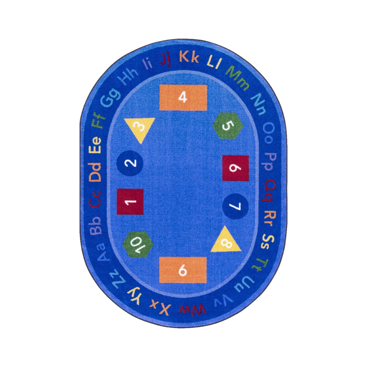 Joy Carpets 2047DD 7 ft. 8 in. x 10 ft. 9 in.Fun-damentals Oval Area ...