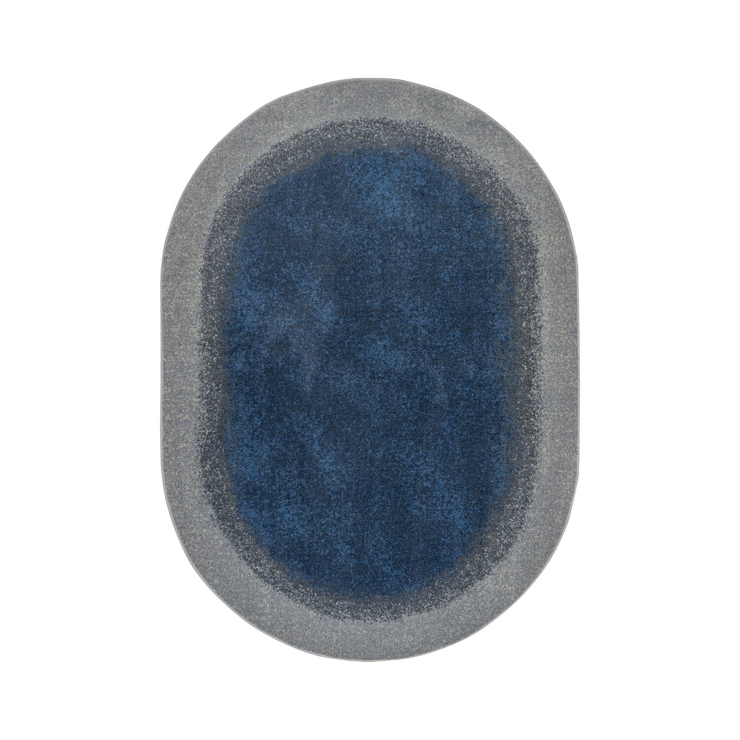 Grounded 7'8" x 10'9" Oval Area Rug In Color Marine-Color:Marine ...