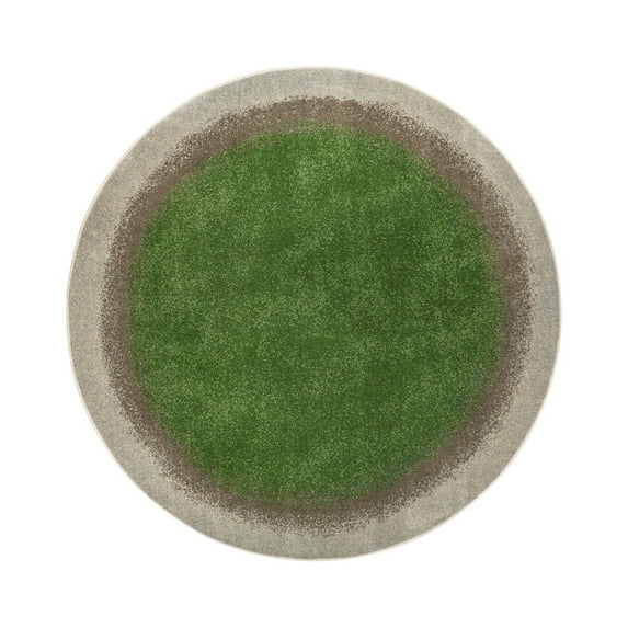 Grounded 5'4" Round area rug in color Meadow - Walmart.com