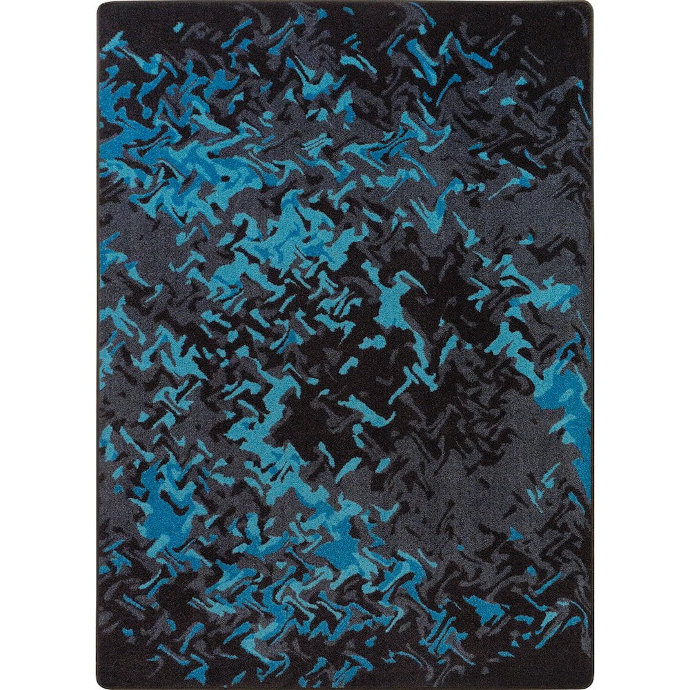 Joy Carpets Kid Essentials Eruption 3'10" x 5'4" Area Rug in Color Teal ...