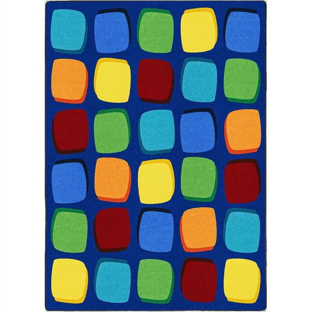 Joy Carpets 7 ft. 8 in. x 10 ft. 9 in. Seat Yourself Children Area Rug ...
