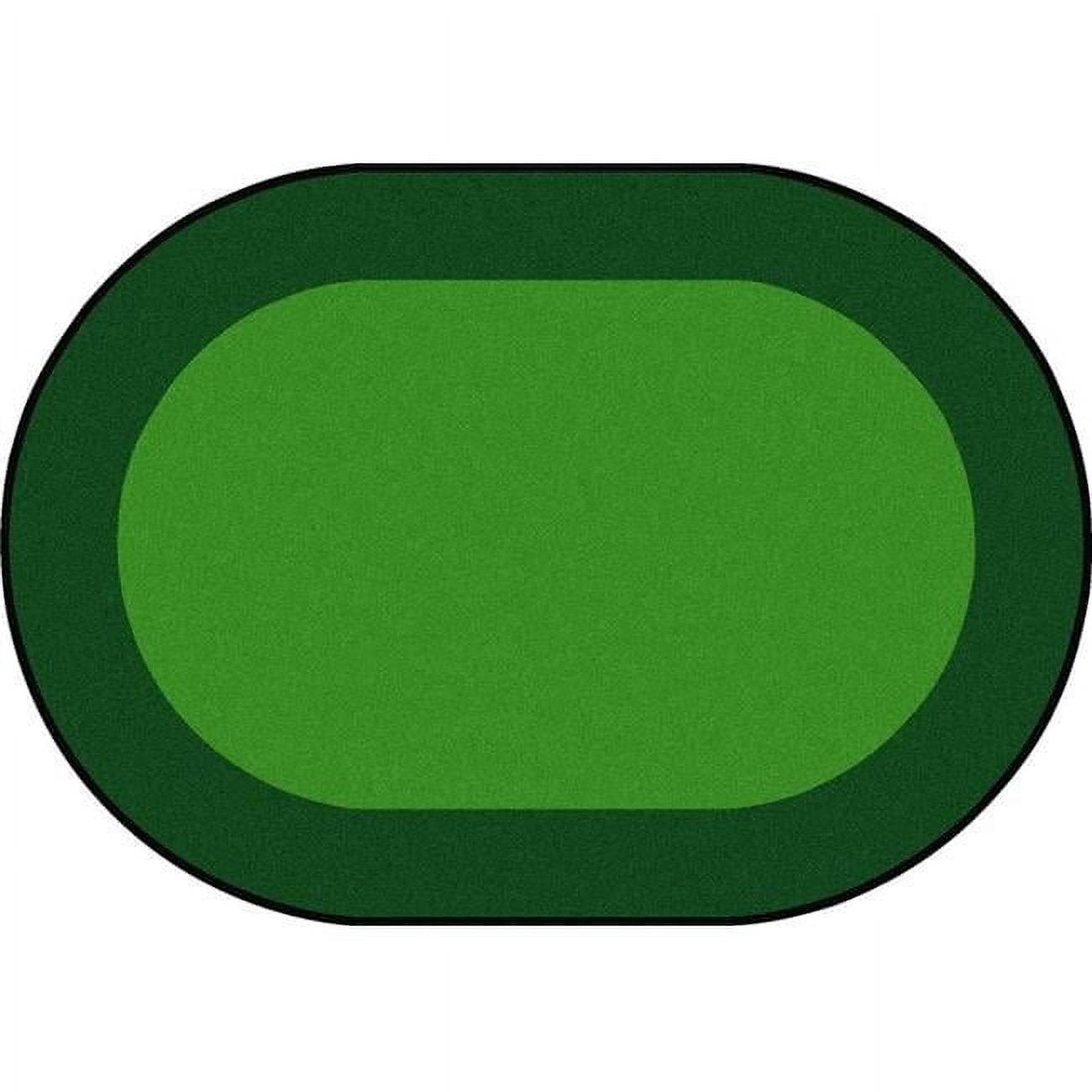 Joy Carpets All Around Oval Classroom Carpet Green - 7 ft. 8 in. x 10 ...