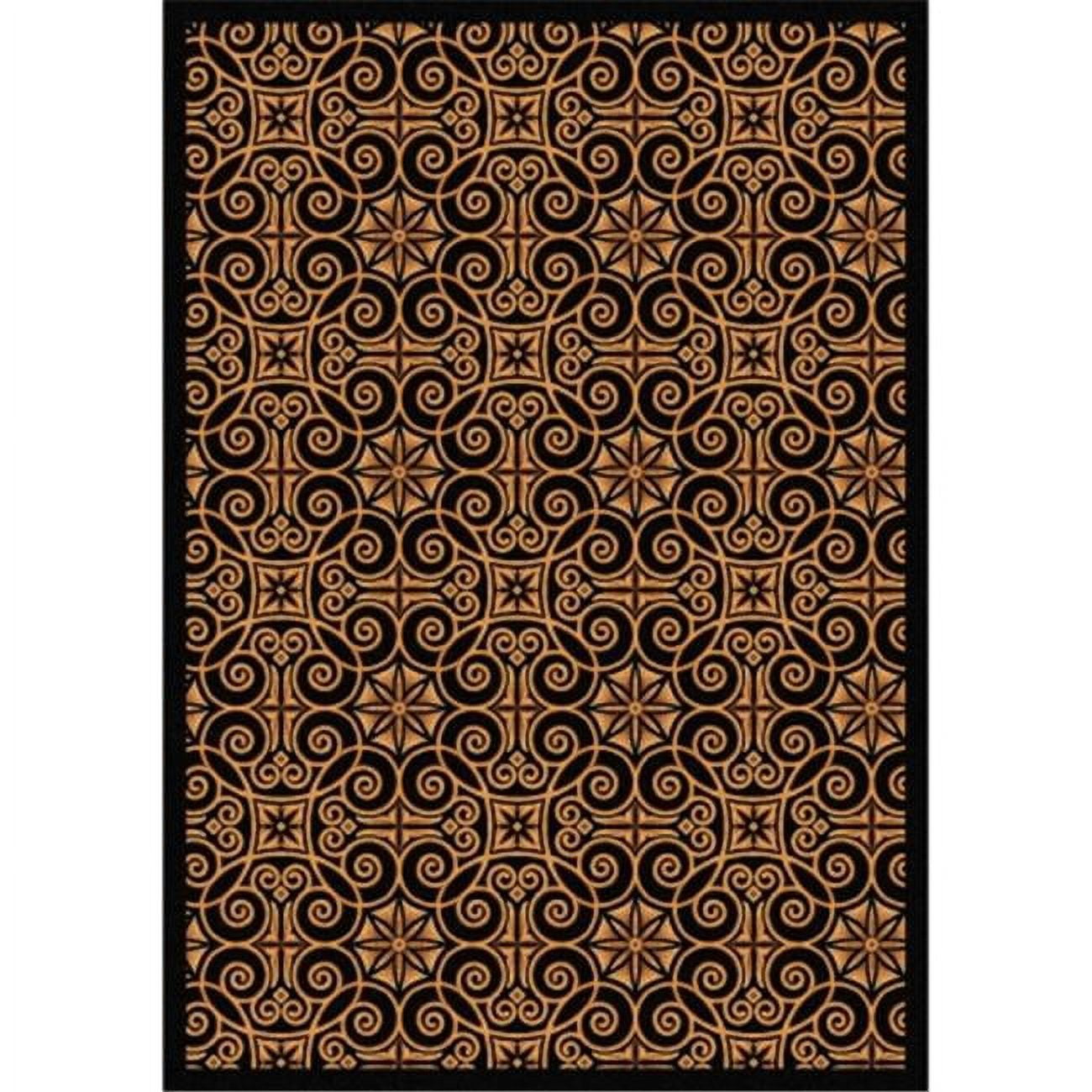 Joy Carpets Any Day Matinee Antique Scroll Rectangle Theater Area Rugs ...
