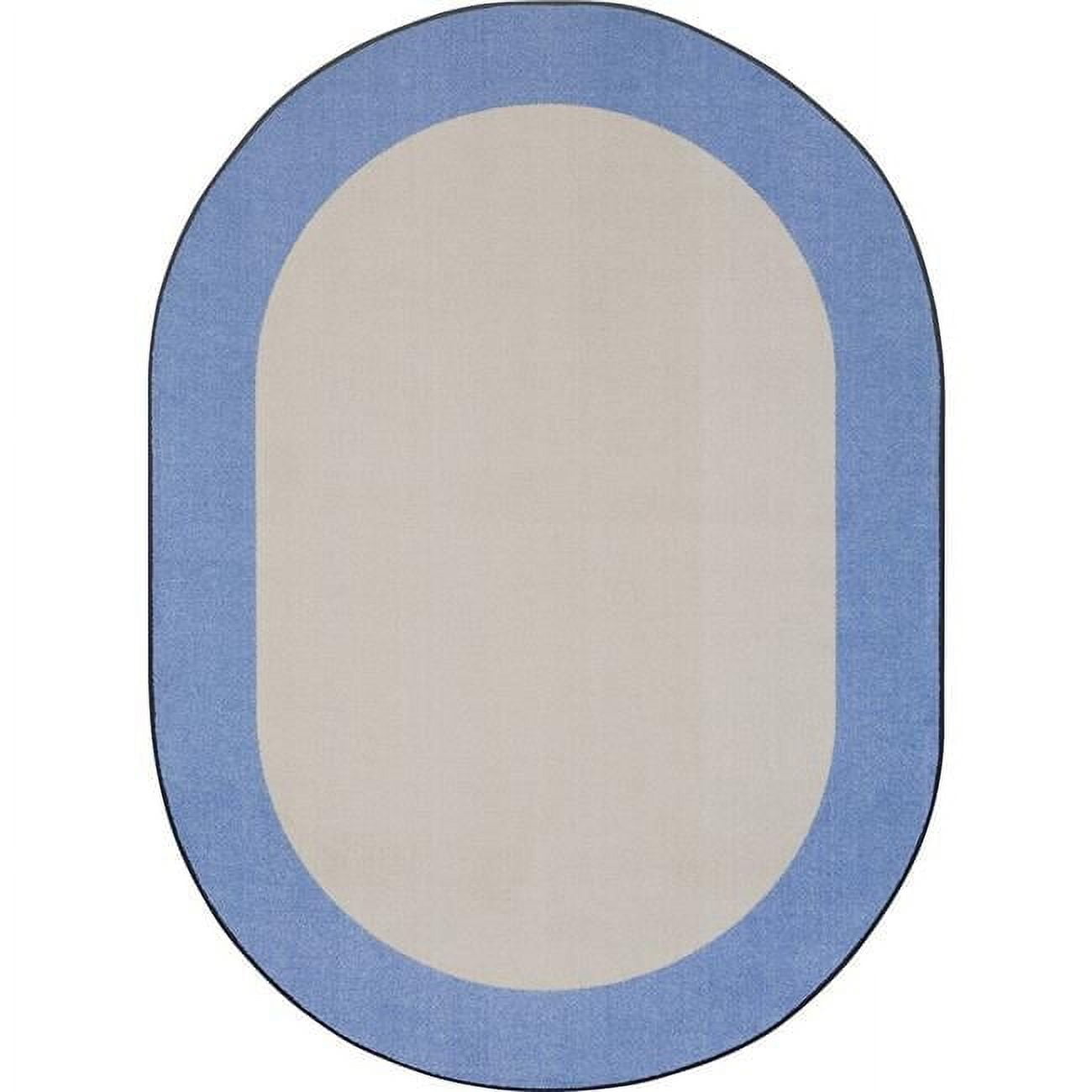 Joy Carpets Easy Going Oval Area Rug Light Blue - 5 ft. 4 in. x 7 ft. 8 ...