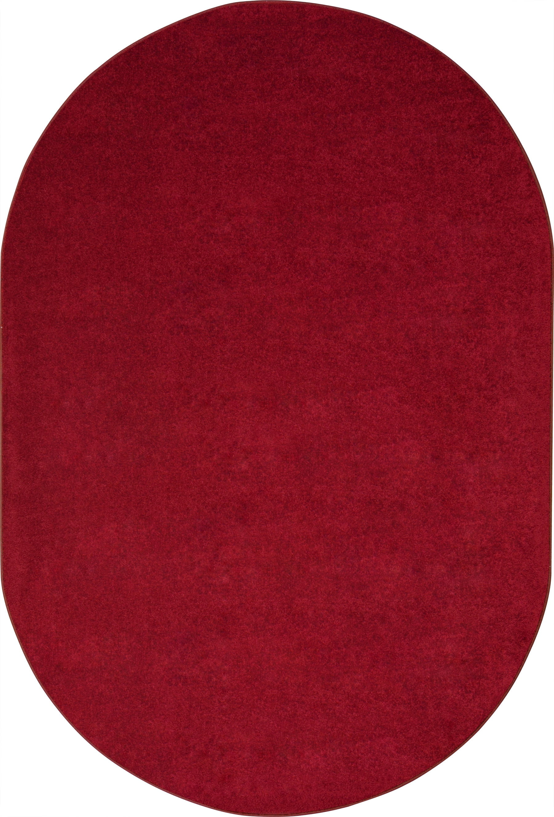 Joy Carpets Endurance 12' x 7'6" Oval Area Rug in Color Burgundy ...