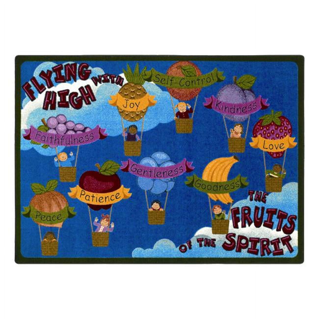 Joy Carpets Fruits of the Spirit 7 ft.8 in. x 10 ft.9 in. WearOn Nylon ...
