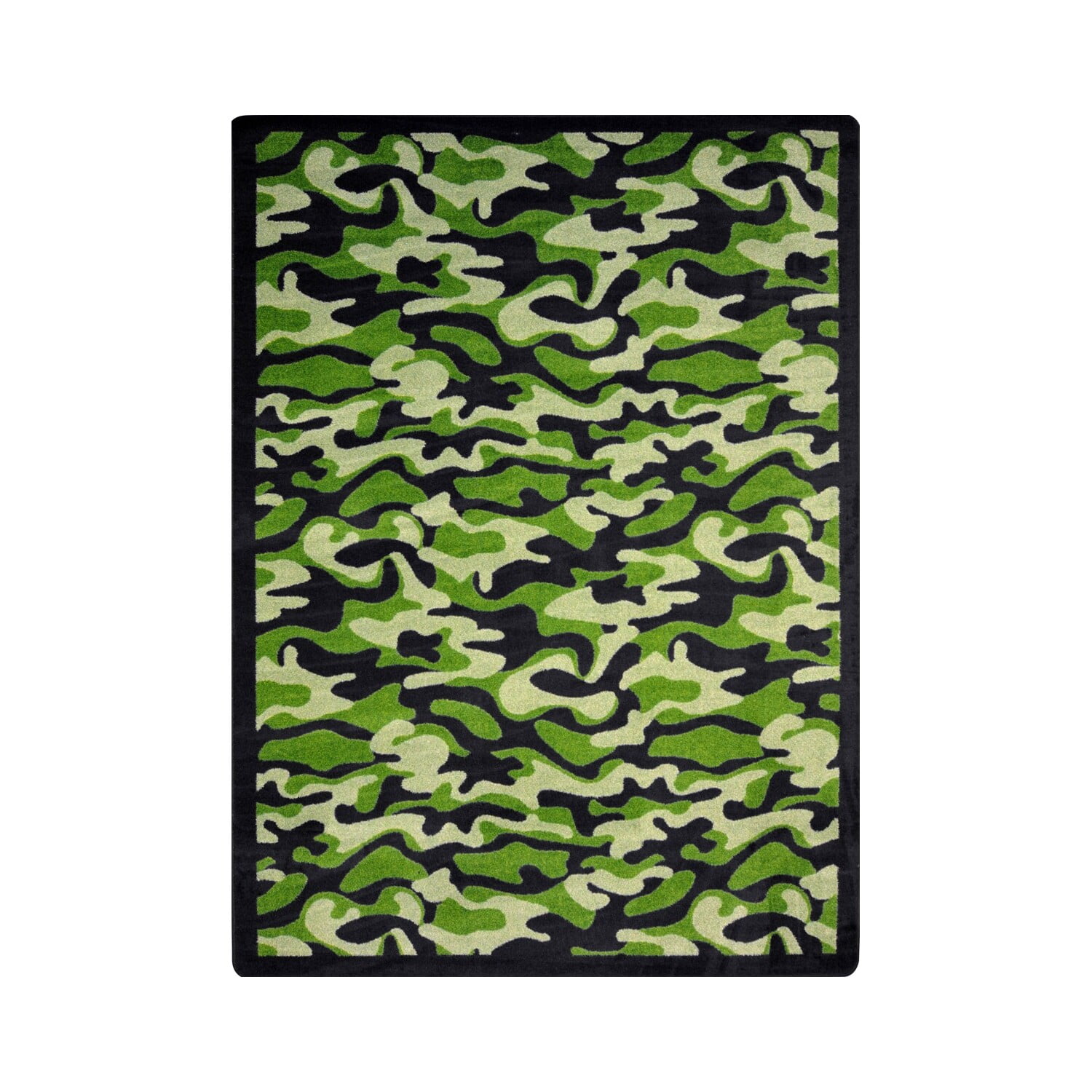 Kaleidoscope - Whimsical Area Rugs Funky Camo, 5'4" x 7'8", Green ...