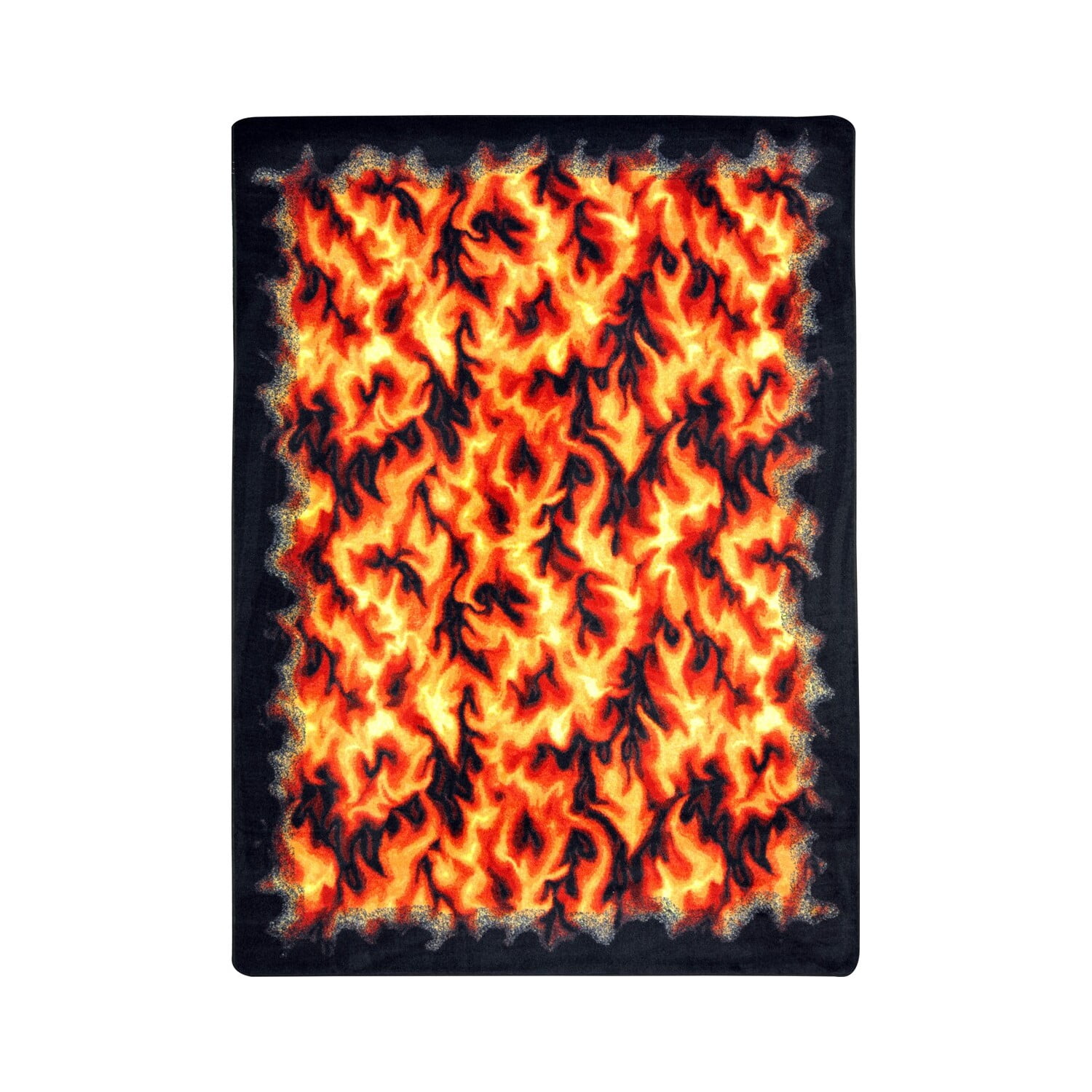 Joy Carpets 1502C-01 Inferno Red 5 ft.4 in. x 7 ft.8 in. WearOn Nylon ...
