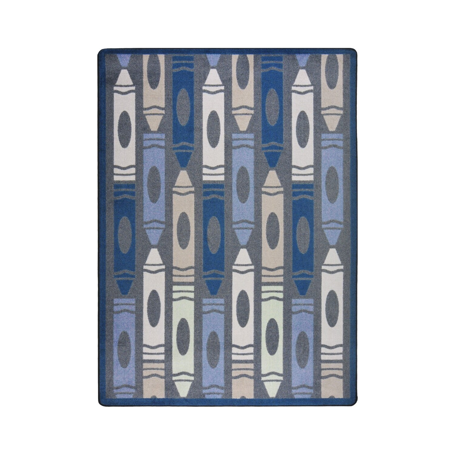 Joy Carpets Playful Patterns Children's Area Rugs Jumbo Crayons ...