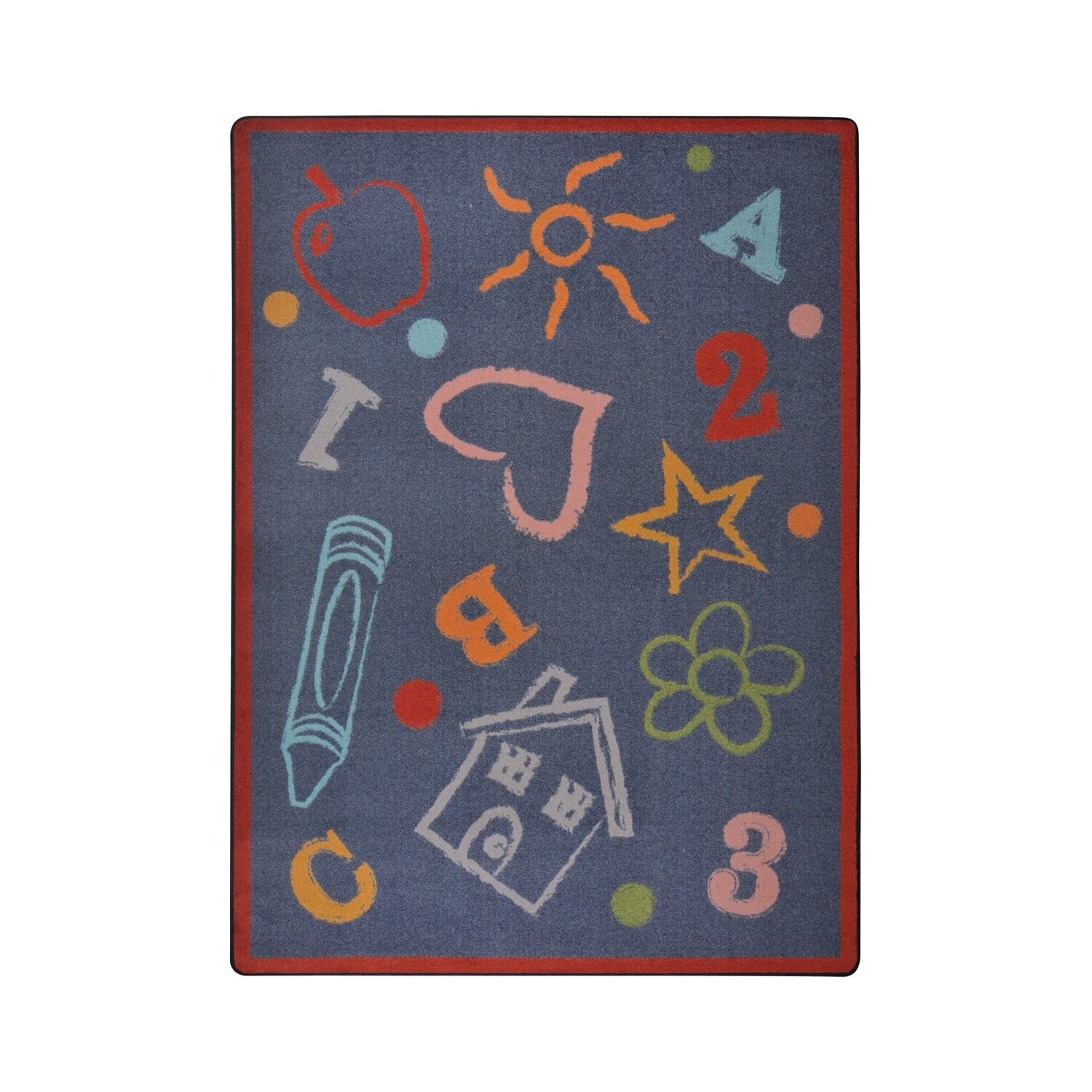 Playful Patterns - Children's Area Rugs Kid's Art, 5'4" x 7'8 ...