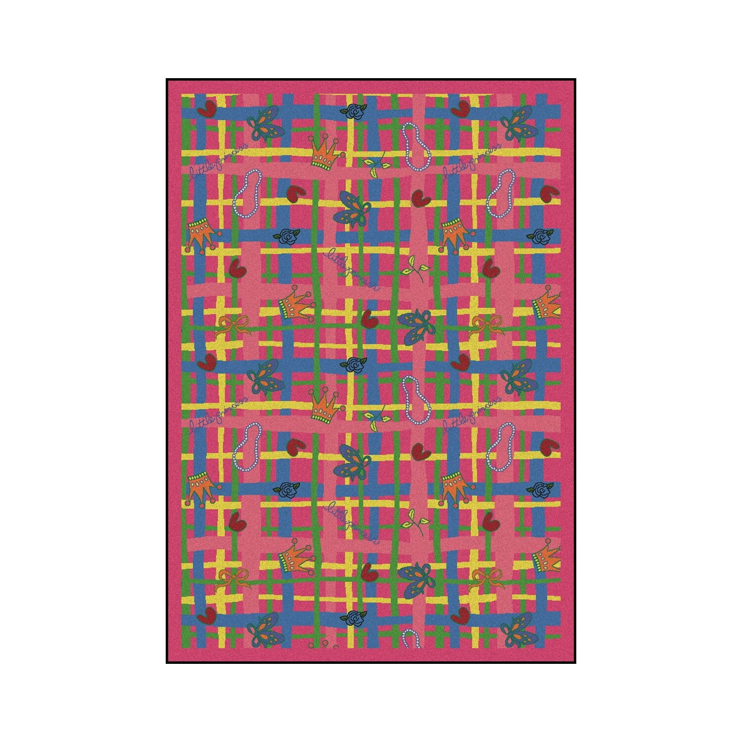 Joy Carpets My Little Princess 5'4" x 7'8" Area Rug In Color Pink ...