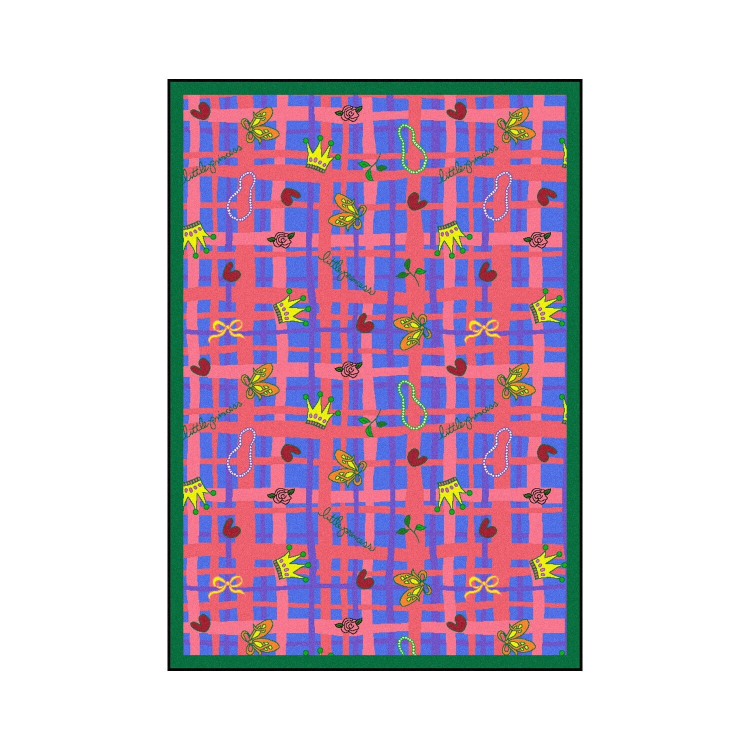 Joy Carpets My Little Princess 7'8" x 10'9" Area Rug In Color Blue ...