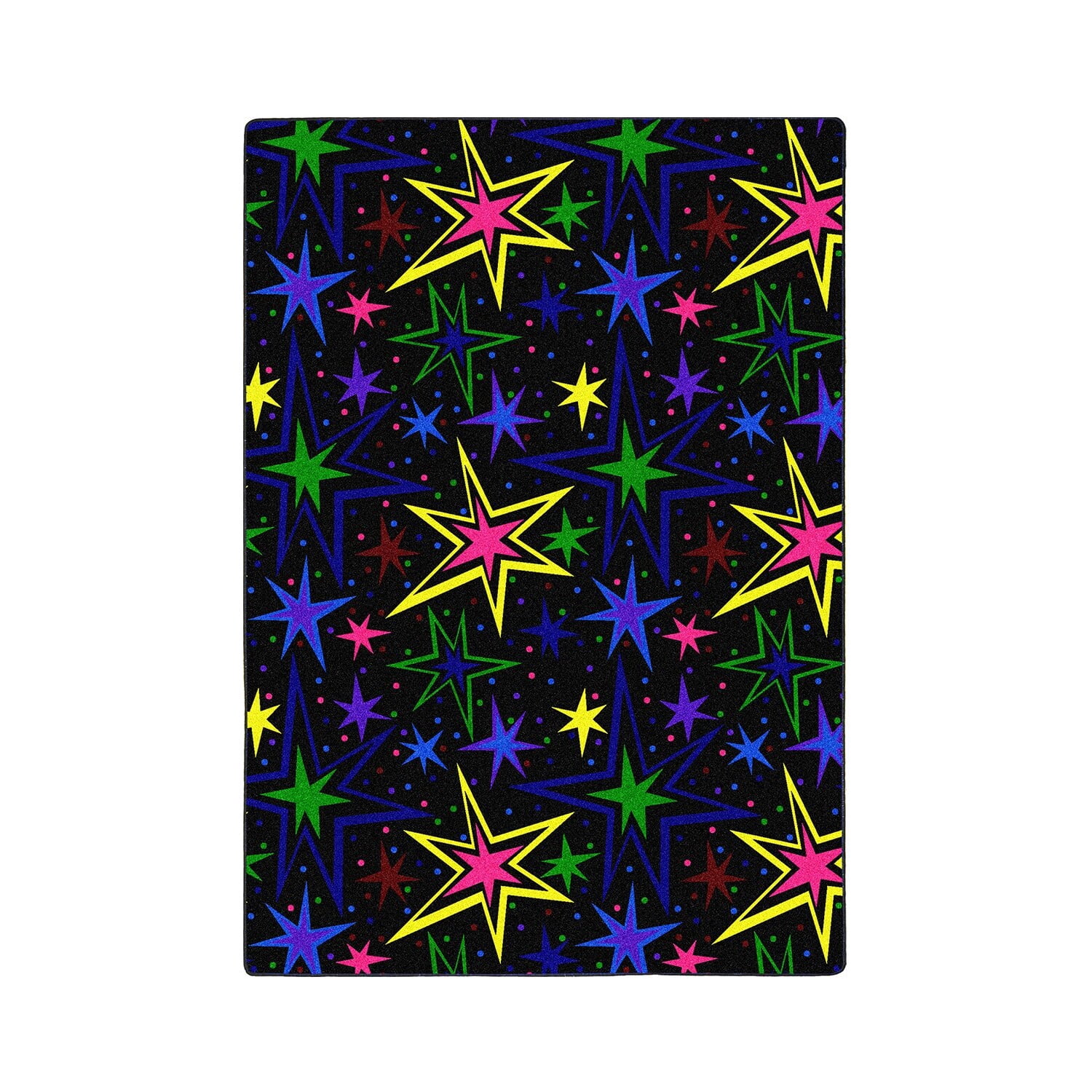 Joy Carpets Neon Lights Kapow 12' x 12' Area Rug in Color Fluorescent ...