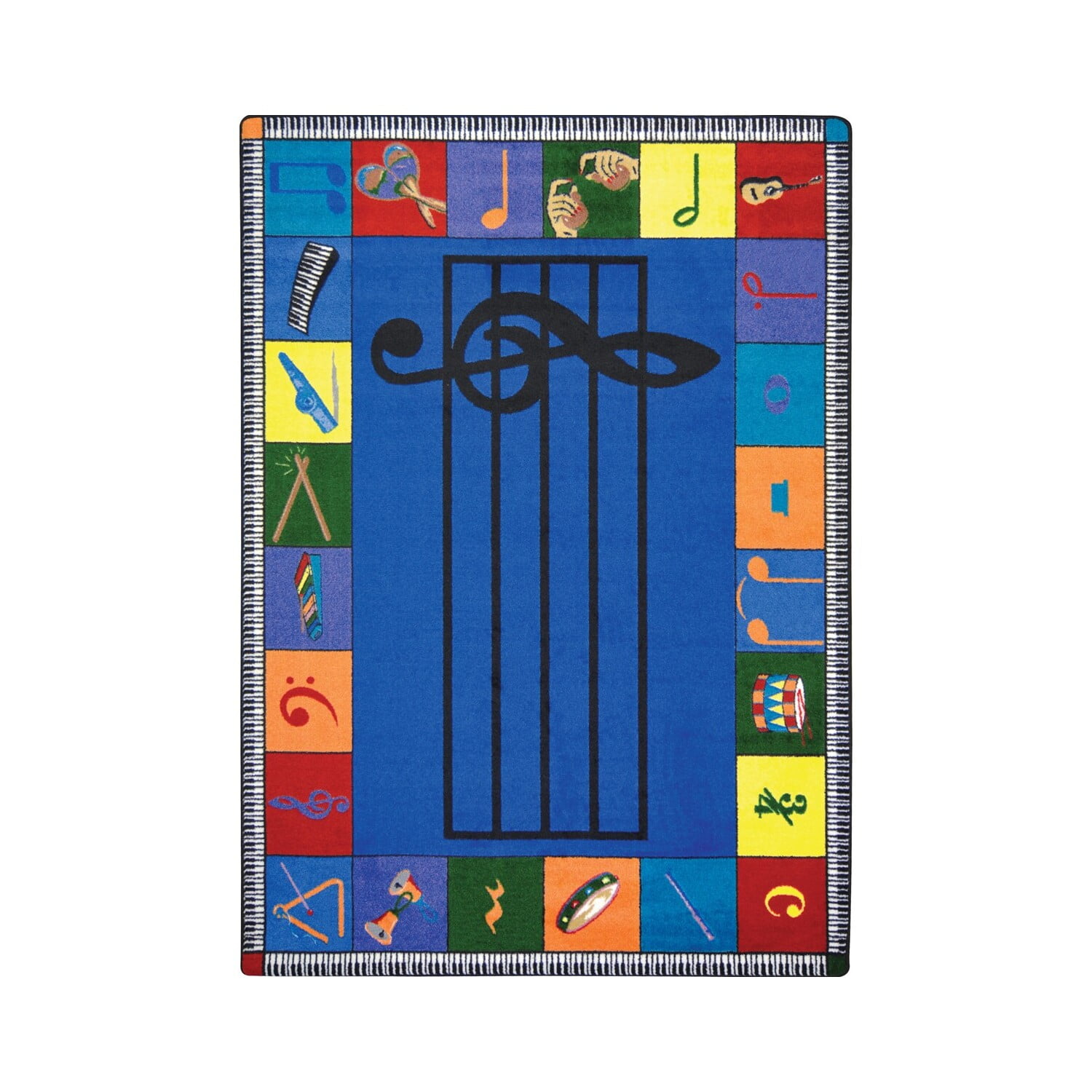 Joy Carpets Preschool Learning Rug, 5 ft.4 in. x 7 ft.8 in., WearOn ...