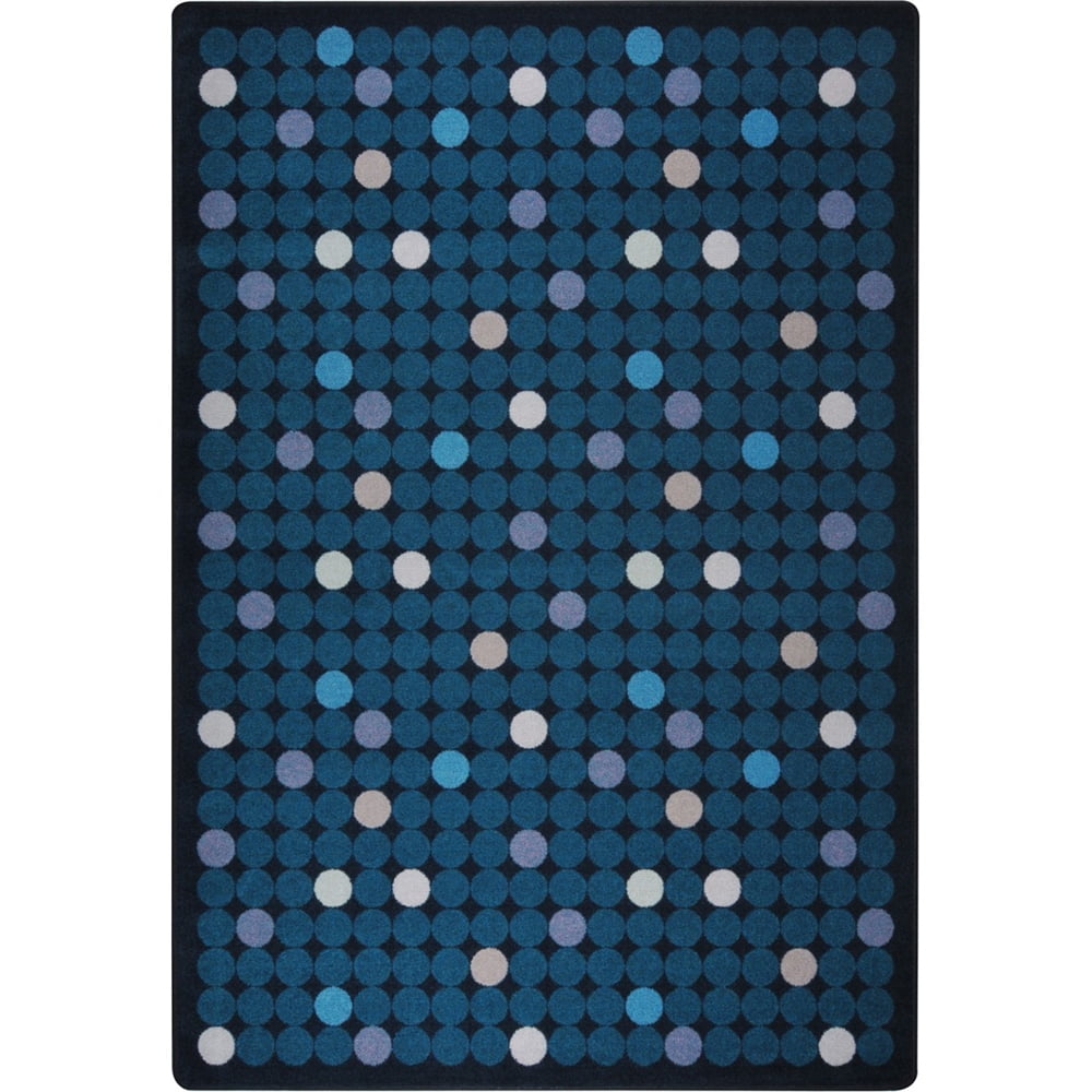 Joy Carpets Playful Patterns Spot On Dark Blue Area Rug - Walmart.com