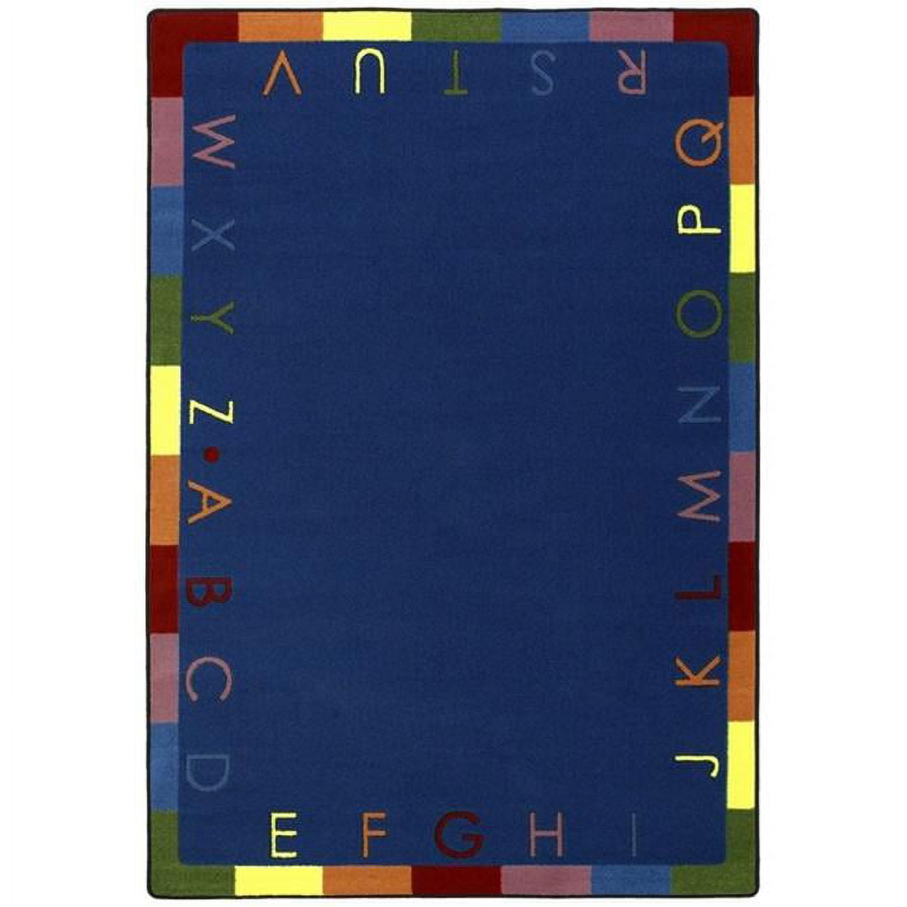 Joy Carpets Rainbow Alphabet Bold 7 ft.8 in. x 10 ft.9 in. WearOn Nylon ...