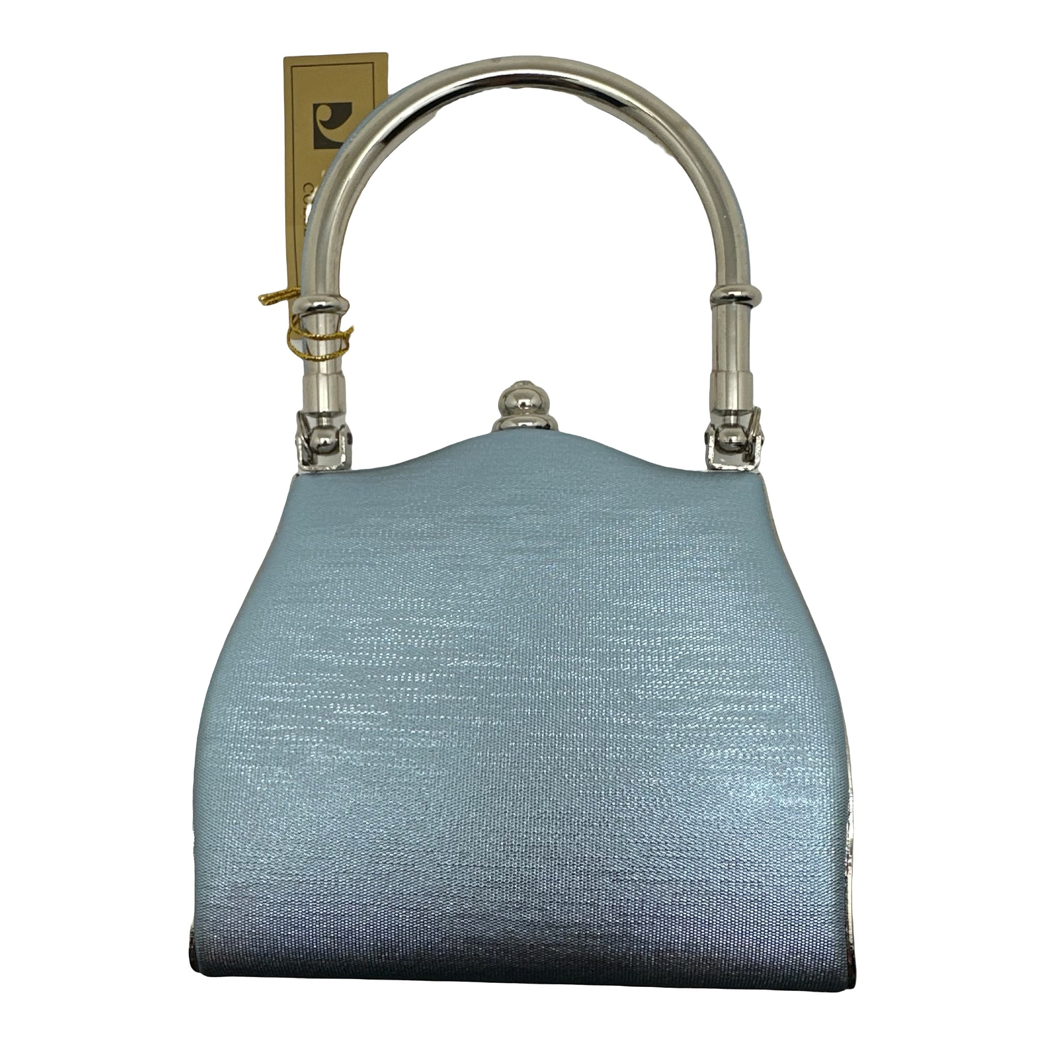 Joy Collection Sky blue mini clutch purse bag (5"x4") w/metal handle ...