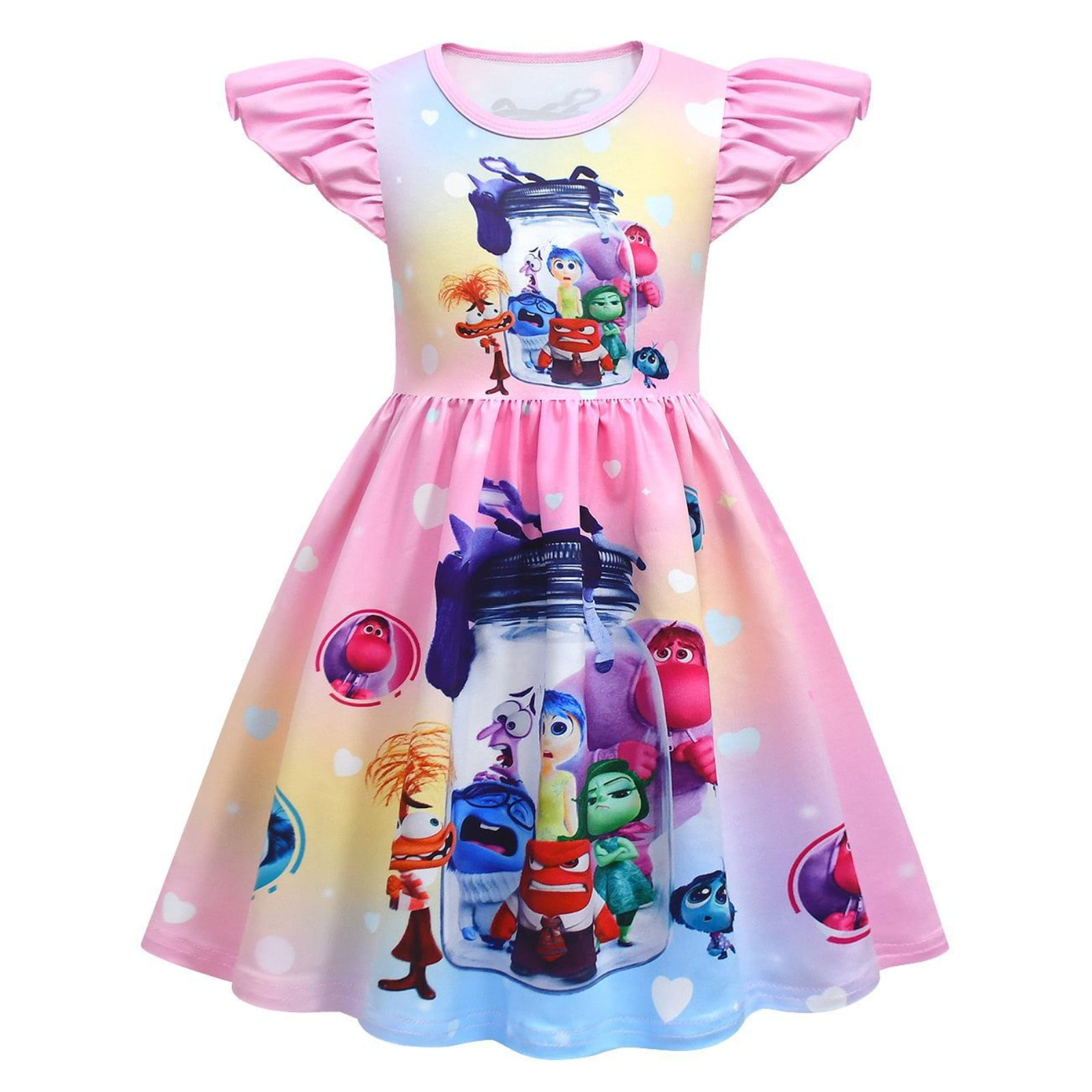 Joy Costume Inside Out Adult Children's Dress Role Play Dress Girl's A ...