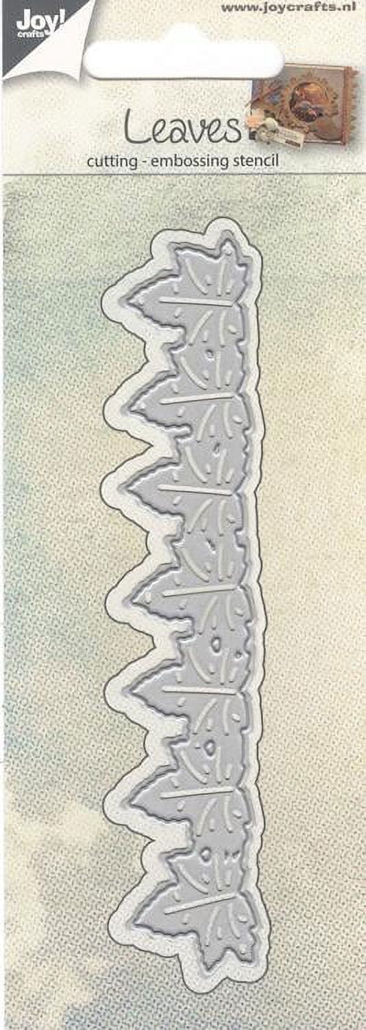 Joy! Crafts Cutting-emboss die - Border with leaves - Walmart.com