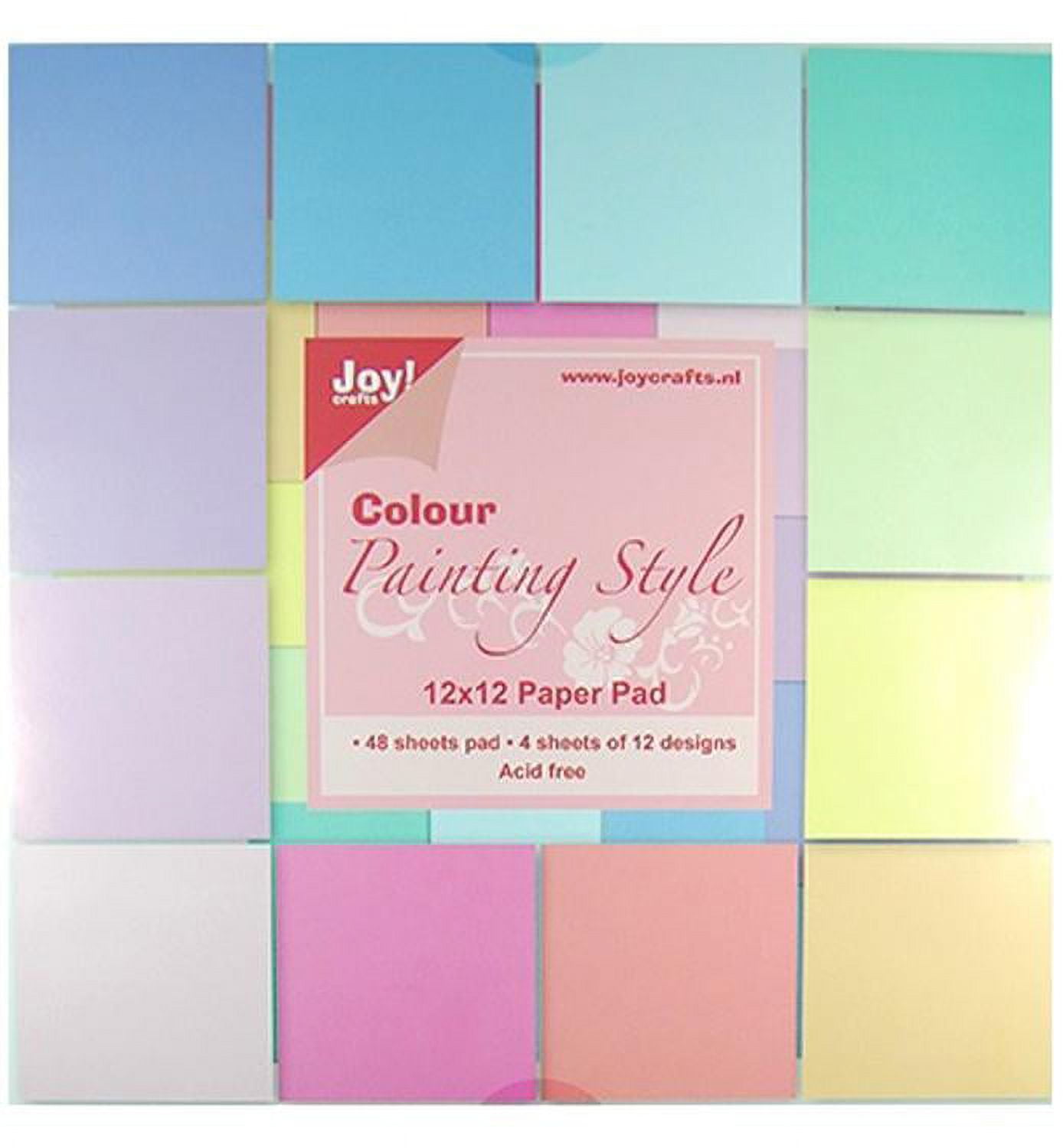 Joy! Crafts Paper Pad - 12"x12" - Colour-Painting Style - Walmart.com