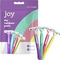 Joy Disposable Razors for Women, Rainbow Pack, 4 Razors - Walmart.com