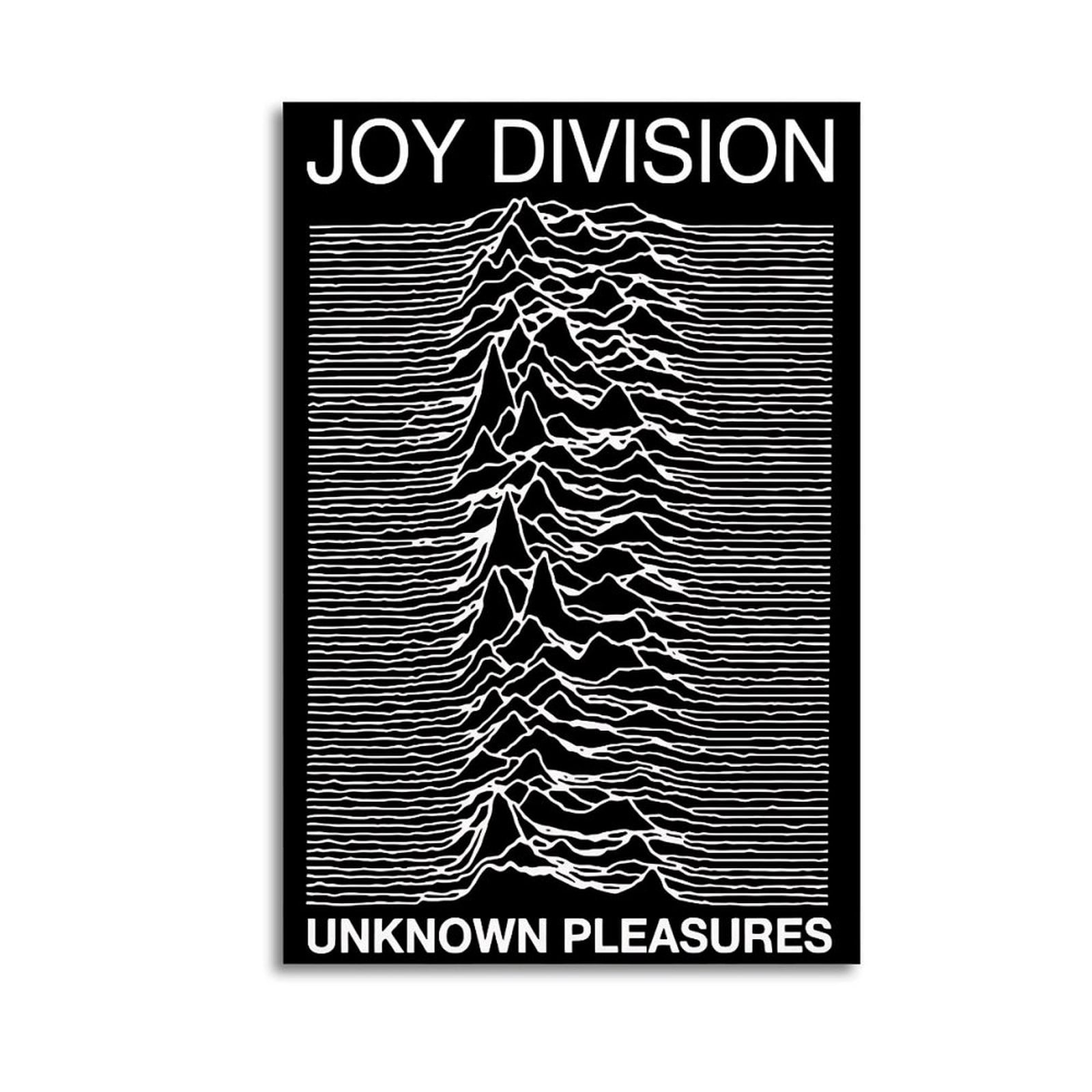 Joy Division Unknown Pleasures Album Poster Band Canvas Wall Art ...