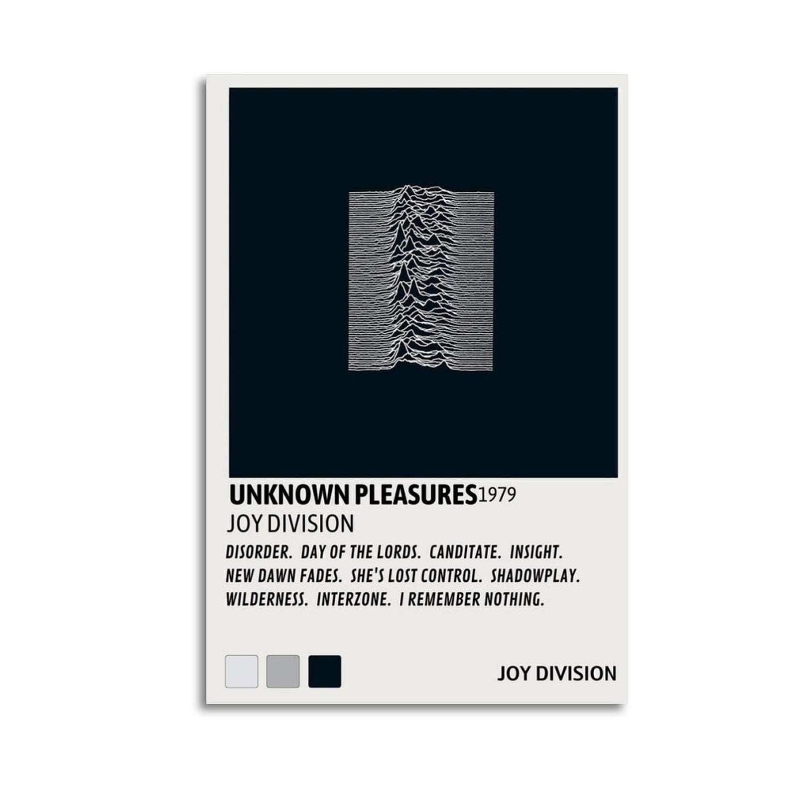 Joy Division Unknown Pleasures Poster Decoration Vibrant High-end Wall ...