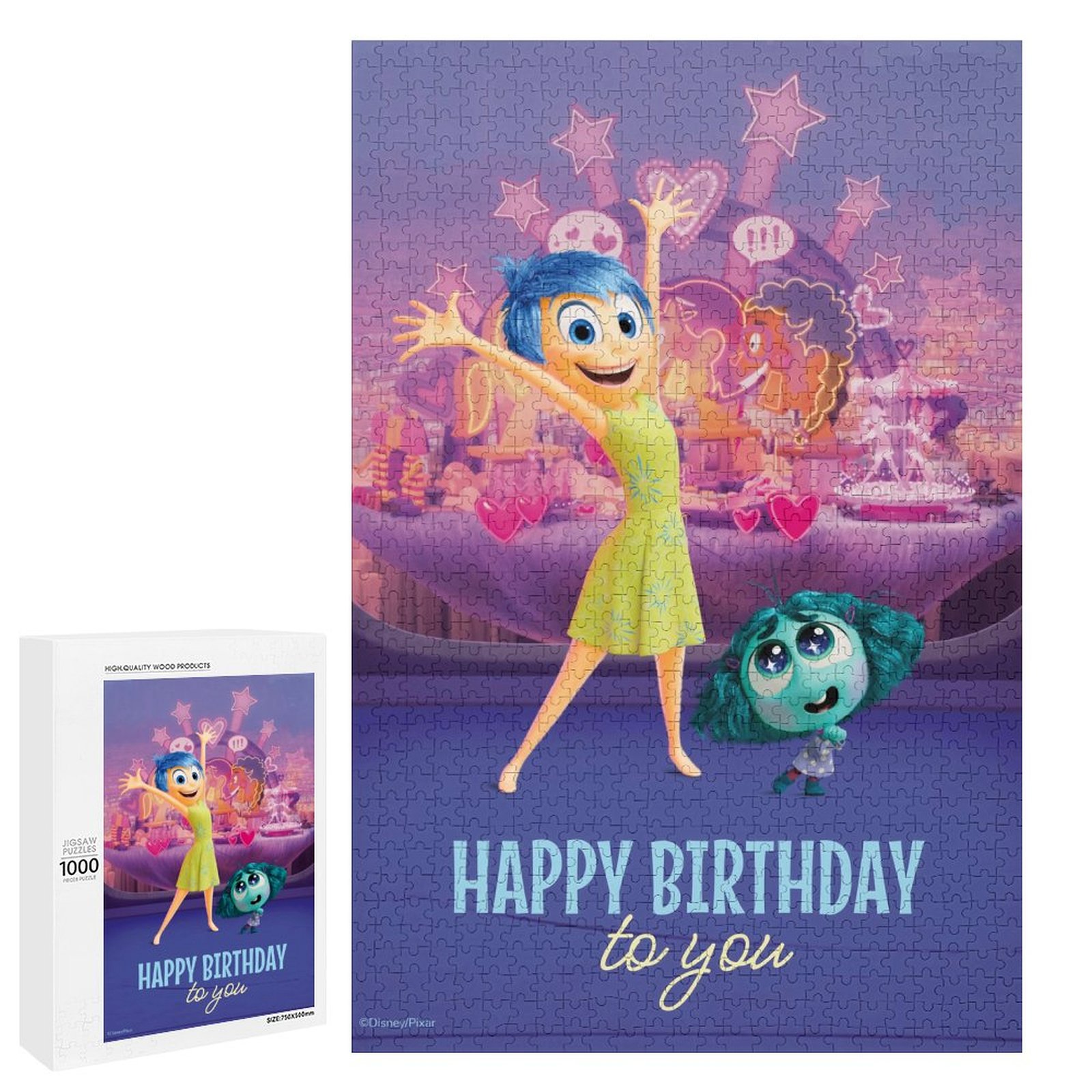Joy Envy Inside Out Birthday Puzzles- 1000 Piece Jigsaw Puzzle for ...