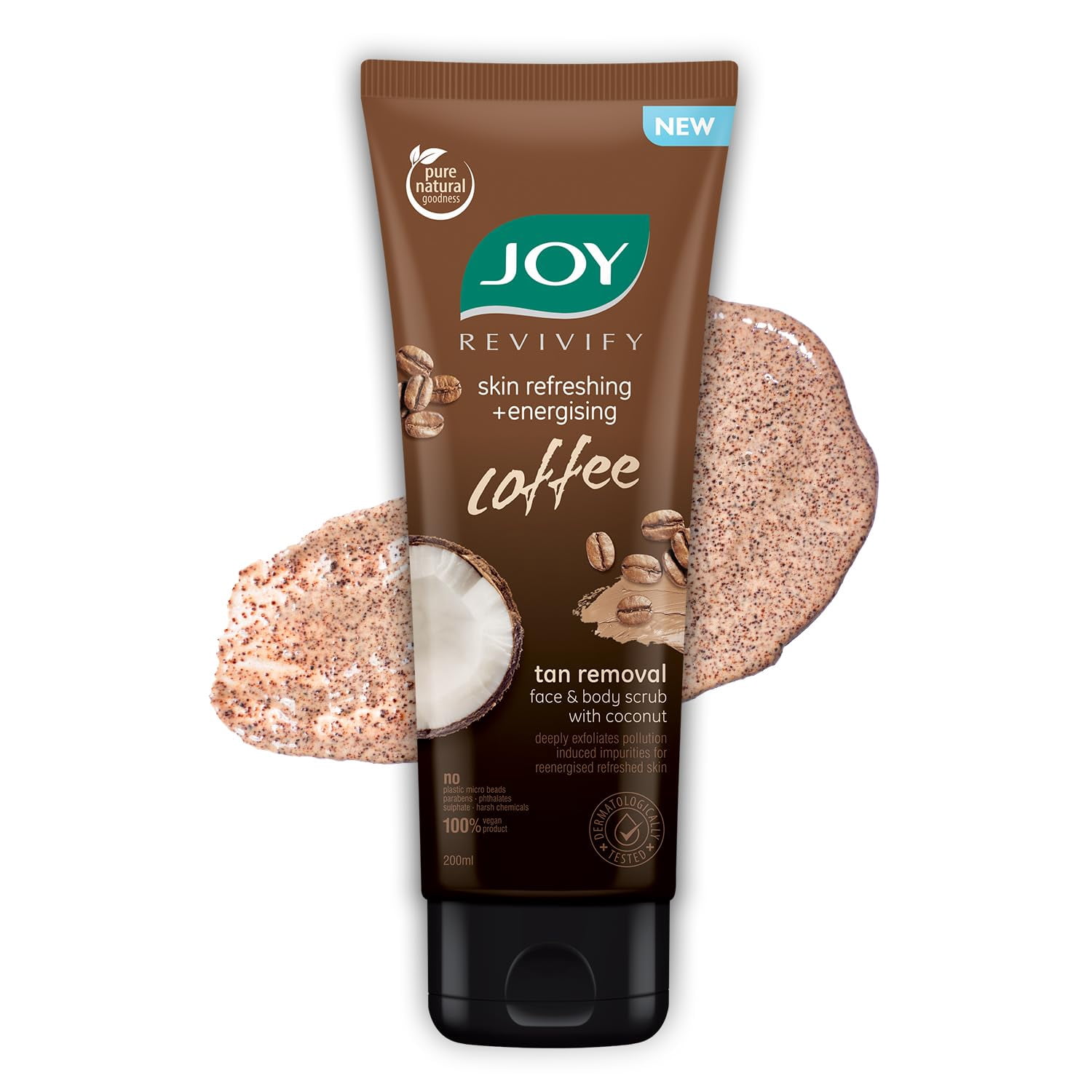 Joy Exfoliating Coffee Face Scrub For Men & Women (200Gm) | Anti ...