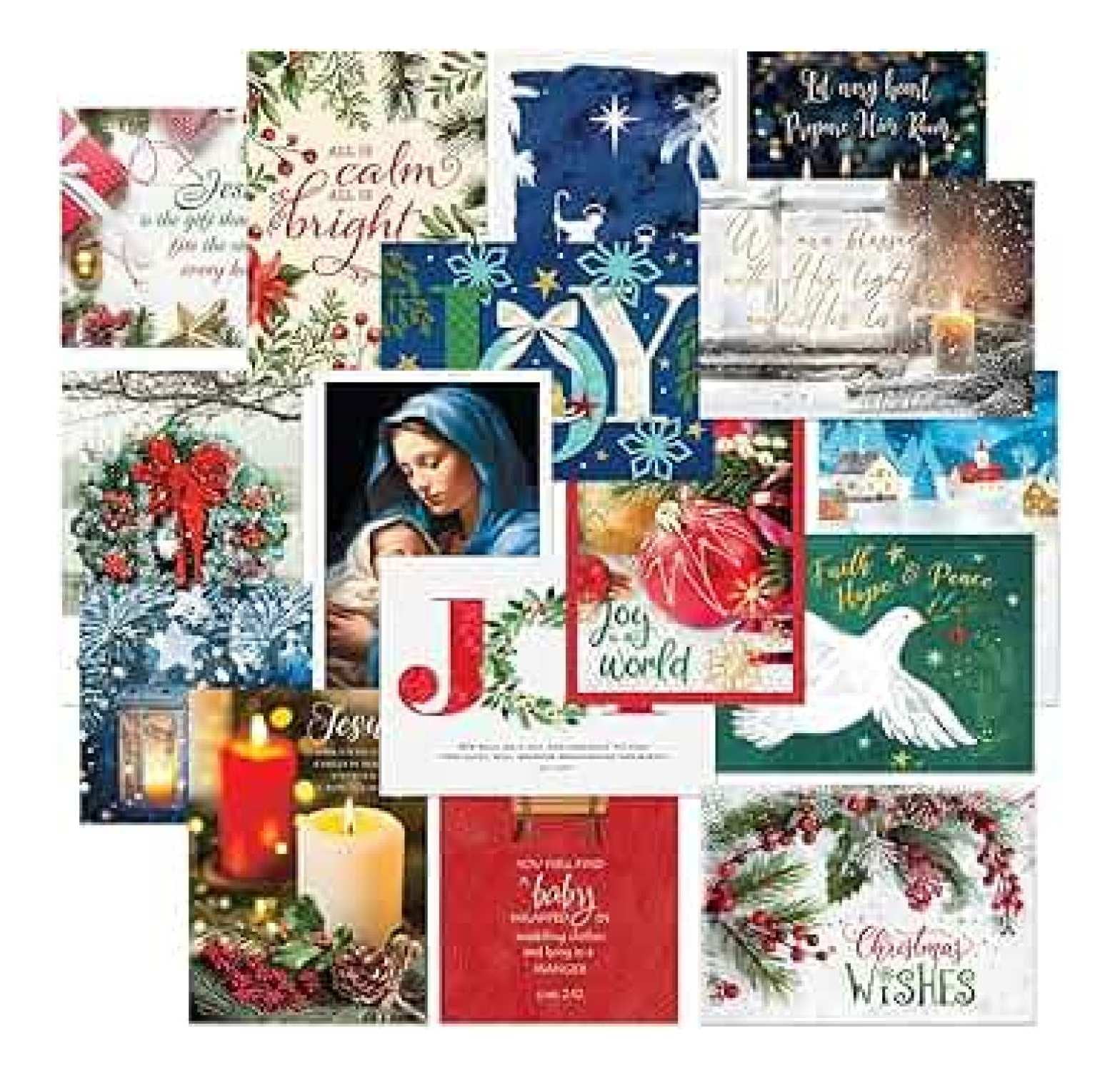 Joy Greetings Religious Christmas Cards Value Pack, Holiday Greeting ...