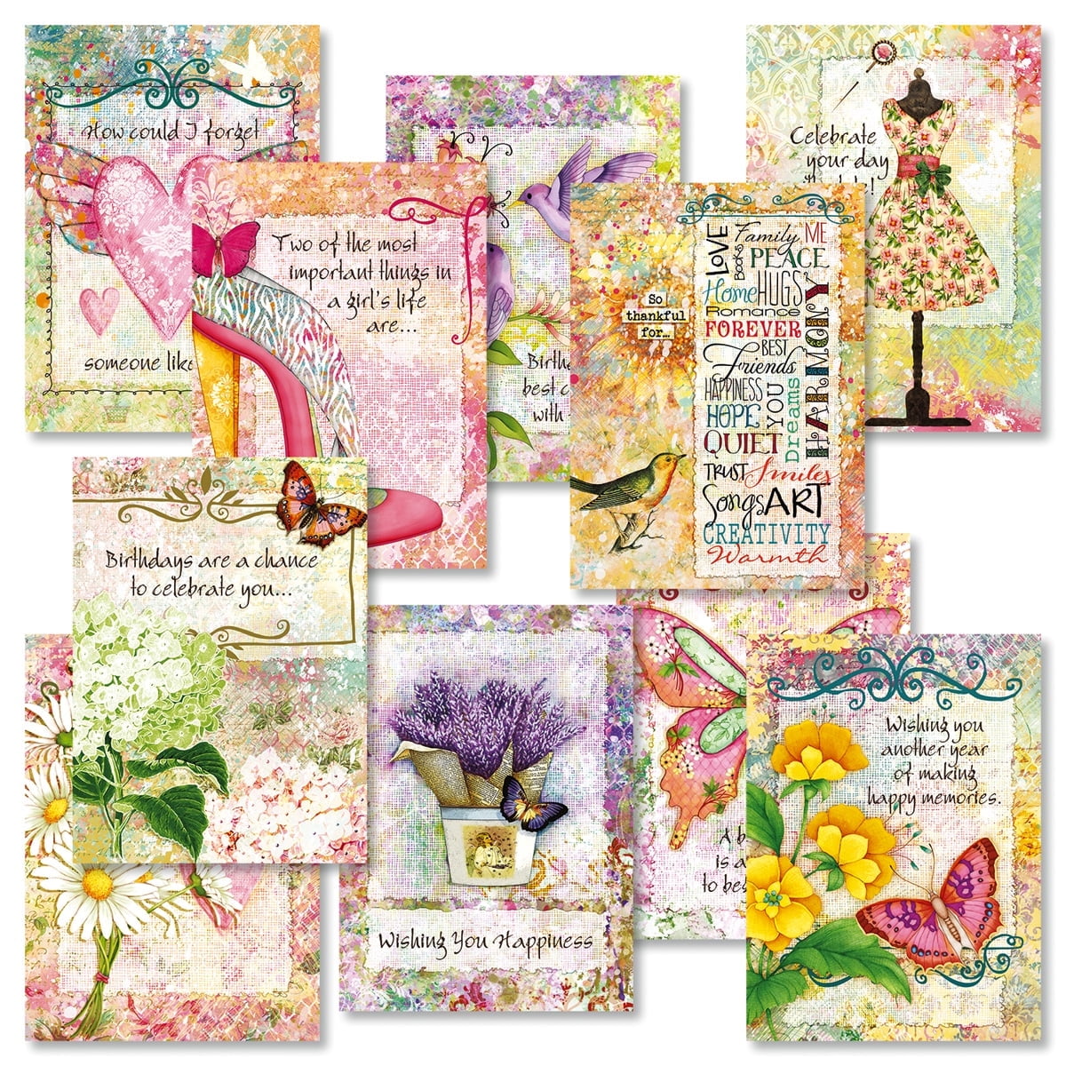 Current Joy Hall® Dream On Birthday Value Pack Cards - Sets of 20, 5 x ...