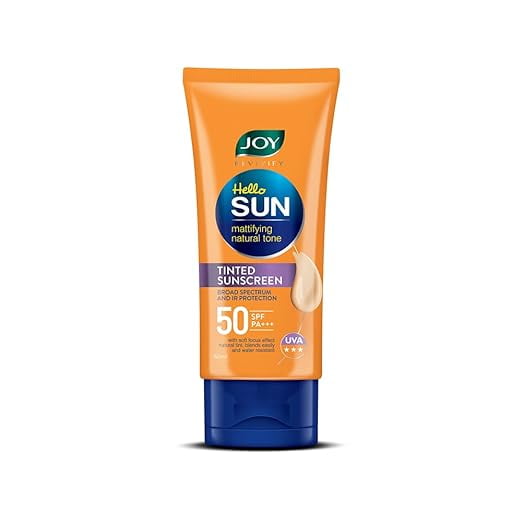 Joy Hello Sun Natural Matte Tinted Sunscreen SPF 50 PA+++ (60ml ...