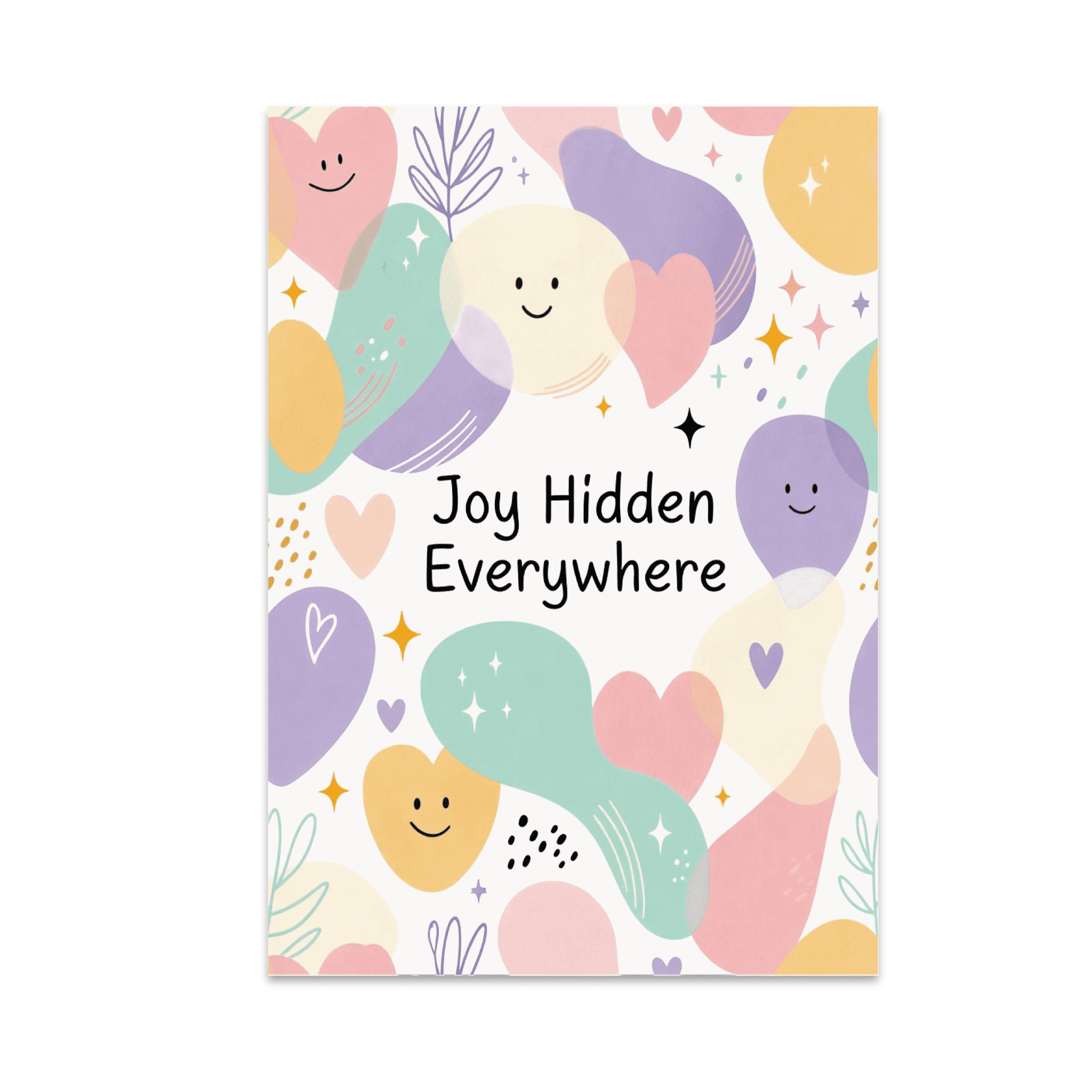 Joy Hidden Everywhere - Uplifting Wall Art - 13x19 Poster Print ...