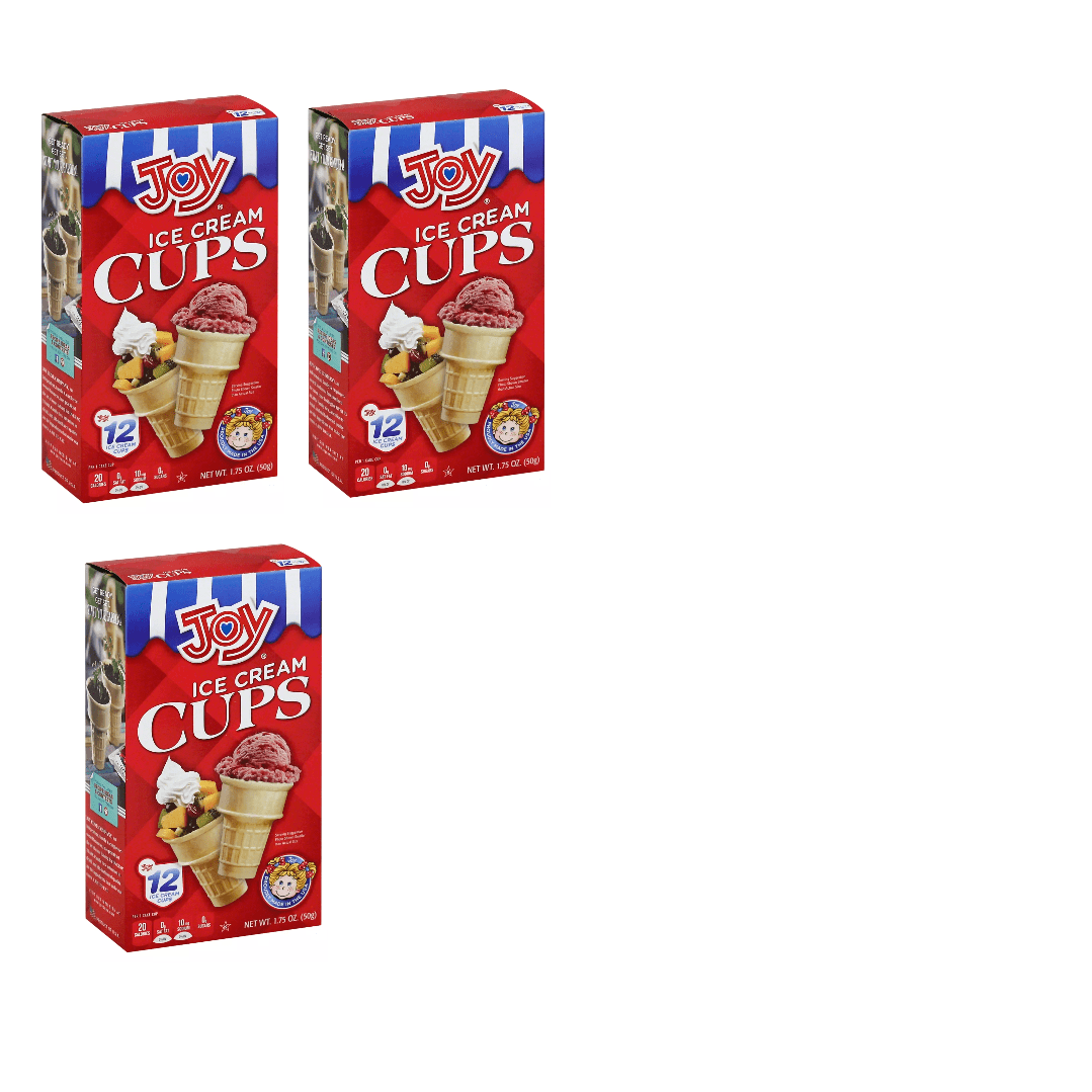 Joy Ice Cream Cups, 12 ct pack of 3 - Walmart.com